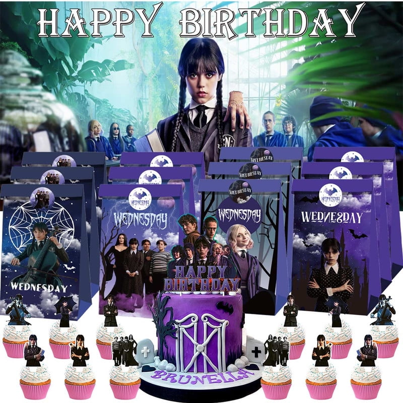 Wednesday Addams Goodie Bags Treat Candy Decorations Party Favor ...
