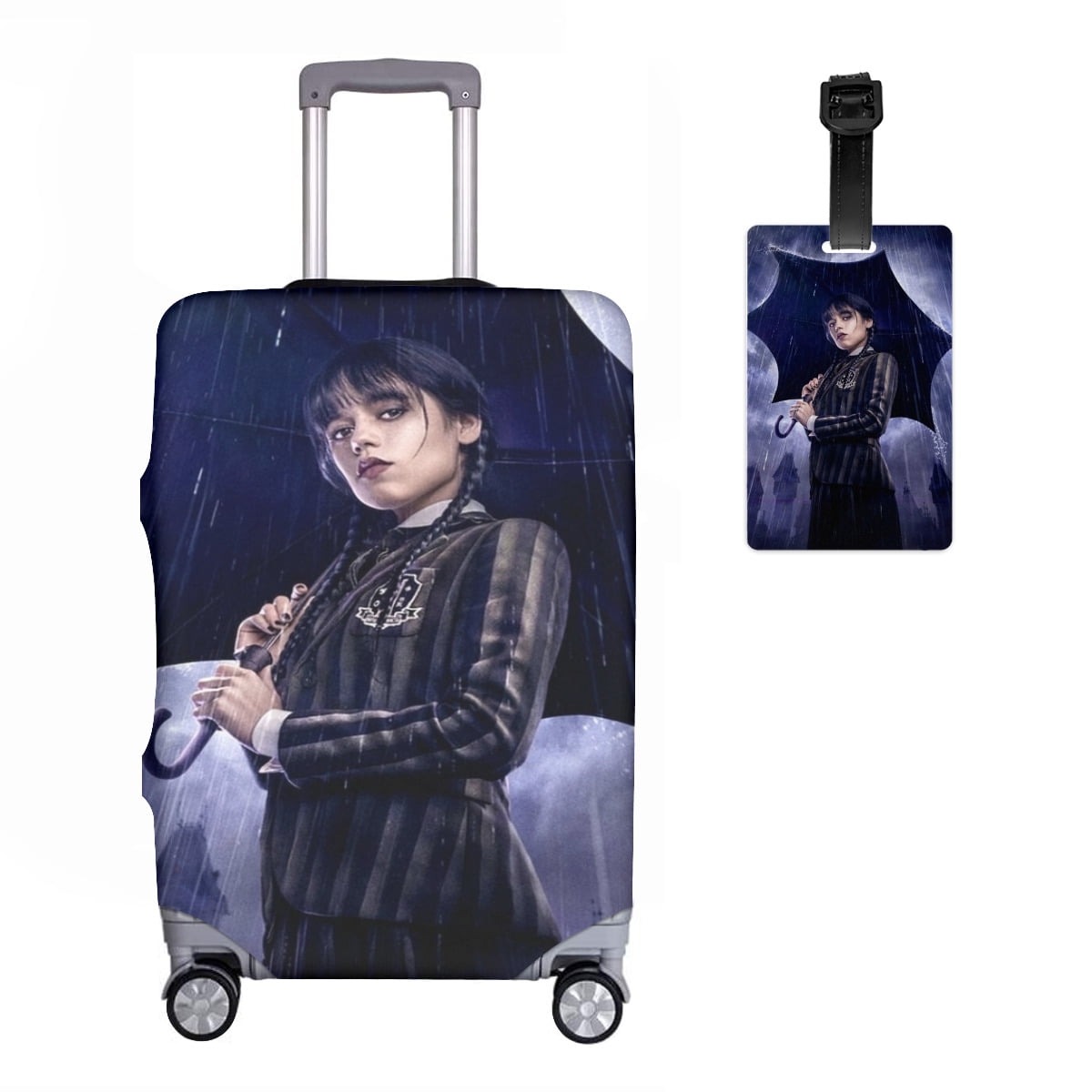 Wednesday Addams Luggage Cover, Hard Shell Suitcase Cover with Luggage ...