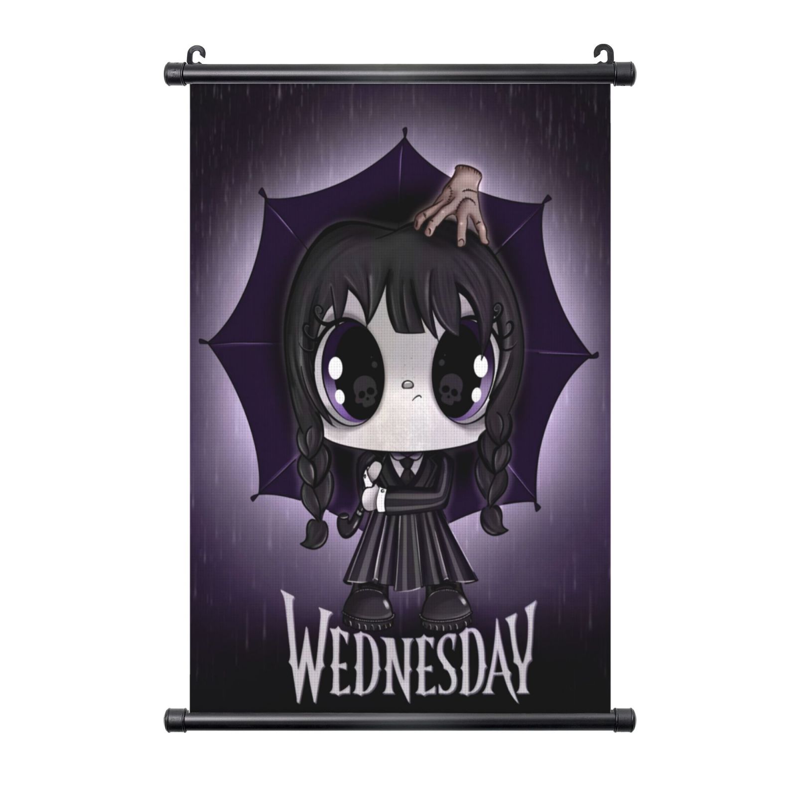 Wednesday Addams Poster Aesthetic Canvas PVC Shaft Wall Art Hanging ...