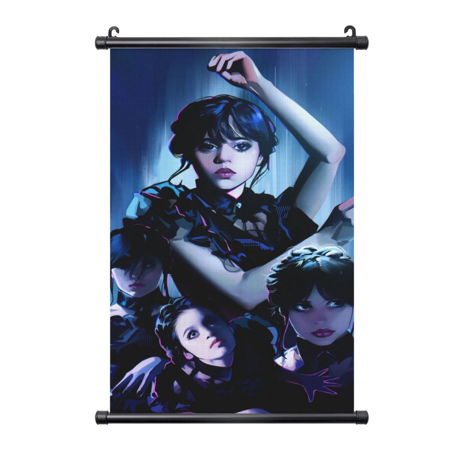 Wednesday Addams Poster Aesthetic Canvas PVC Shaft Wall Art Hanging ...