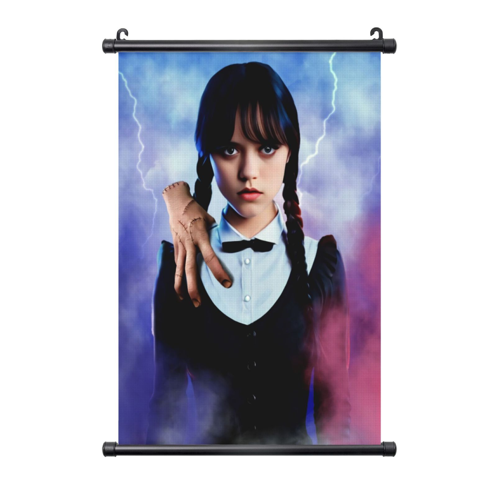 Wednesday Addams Poster Aesthetic Canvas PVC Shaft Wall Art Hanging ...