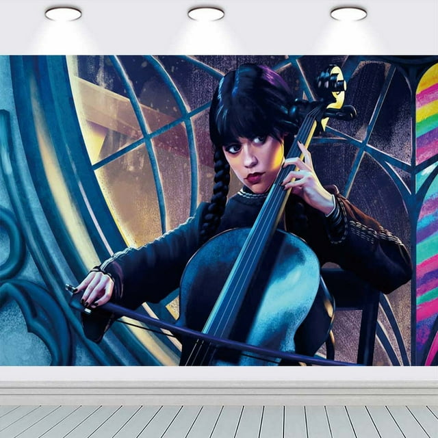 Wednesday Addams Poster Backdrop Banner Party Supplies Birthday ...