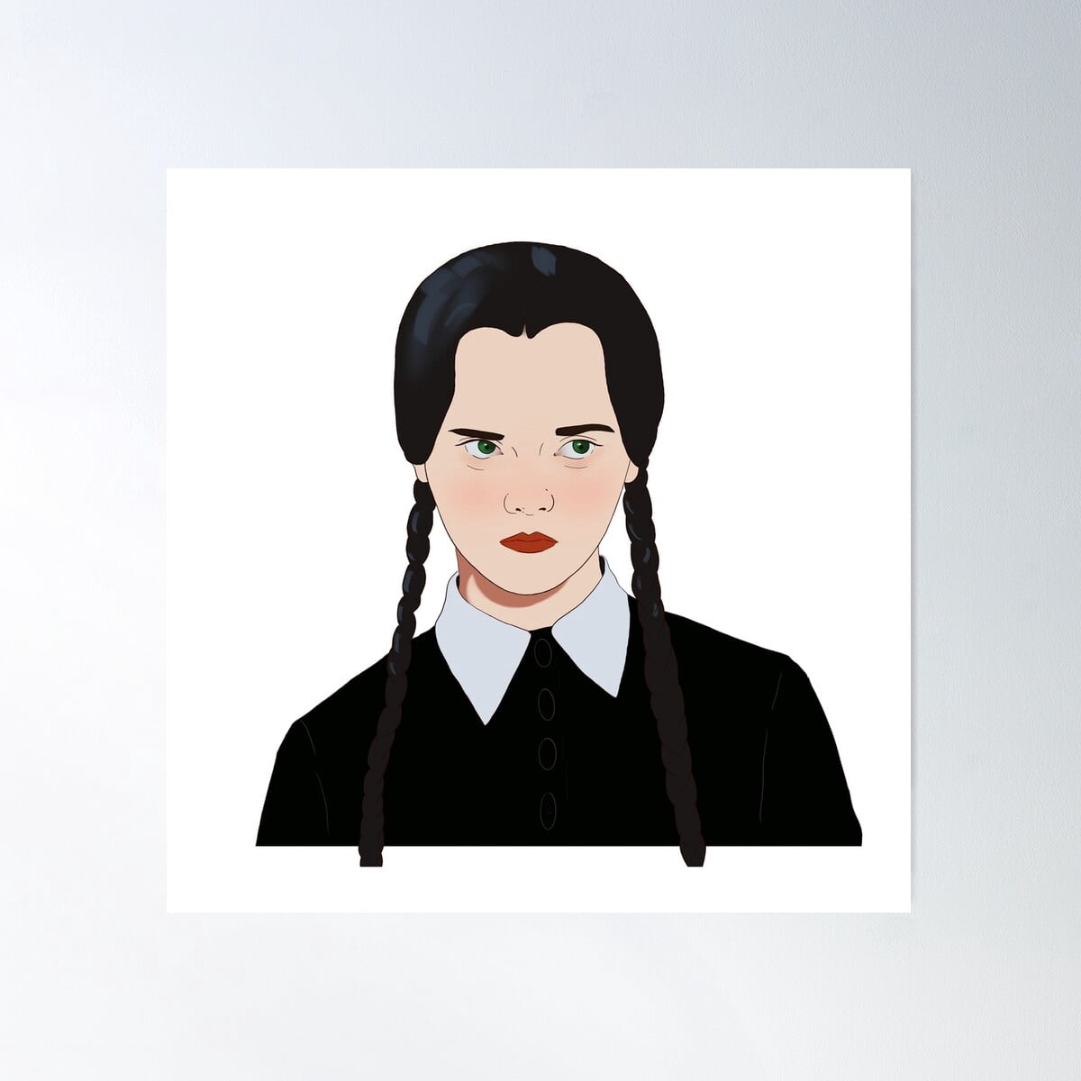Wednesday Addams Poster Wall Art, Modern Wall Decor For Living Room ...