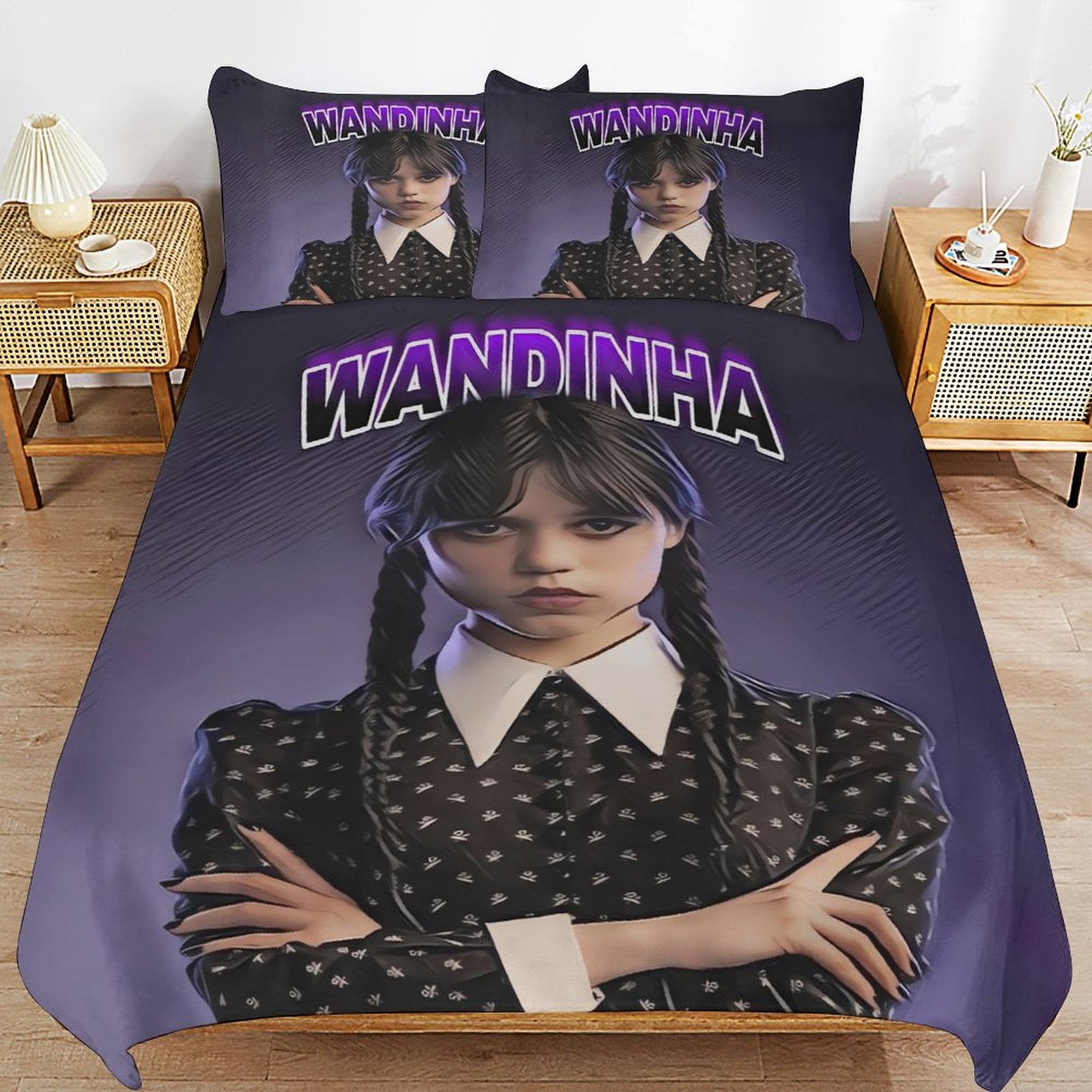 Wednesday Addams Quilt Cover with 3D Print Bedding Quilt Cover Set ...