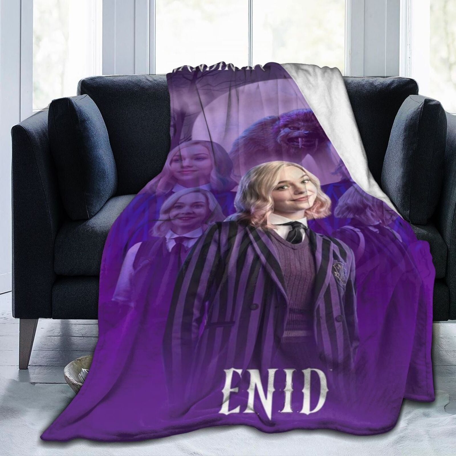 Wednesday Addams Season 2 Blanket - A soft, cozy, gothic Addams Family ...