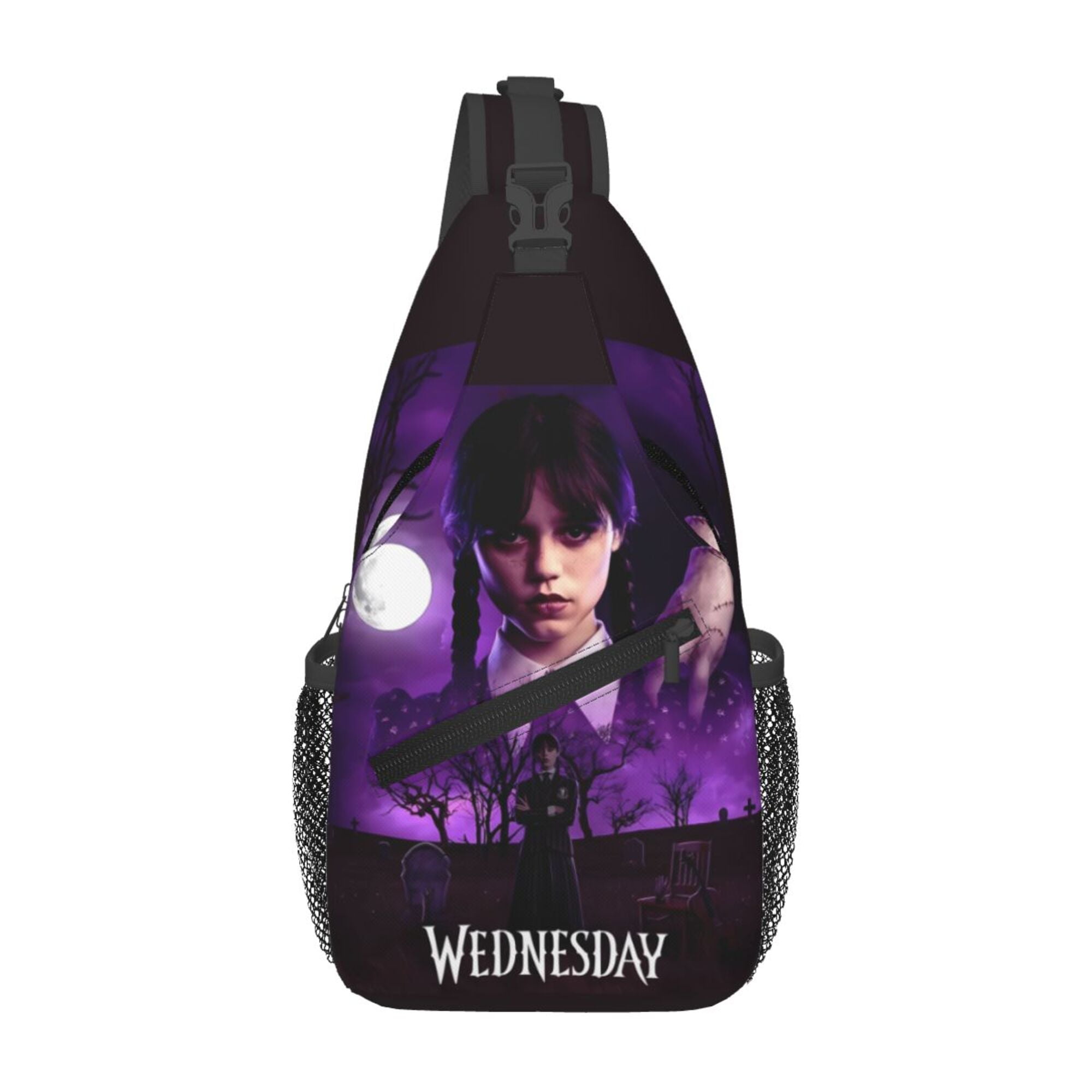 Wednesday Addams Sling Bag Crossbody Sling Backpack Chest Bag Daypack ...