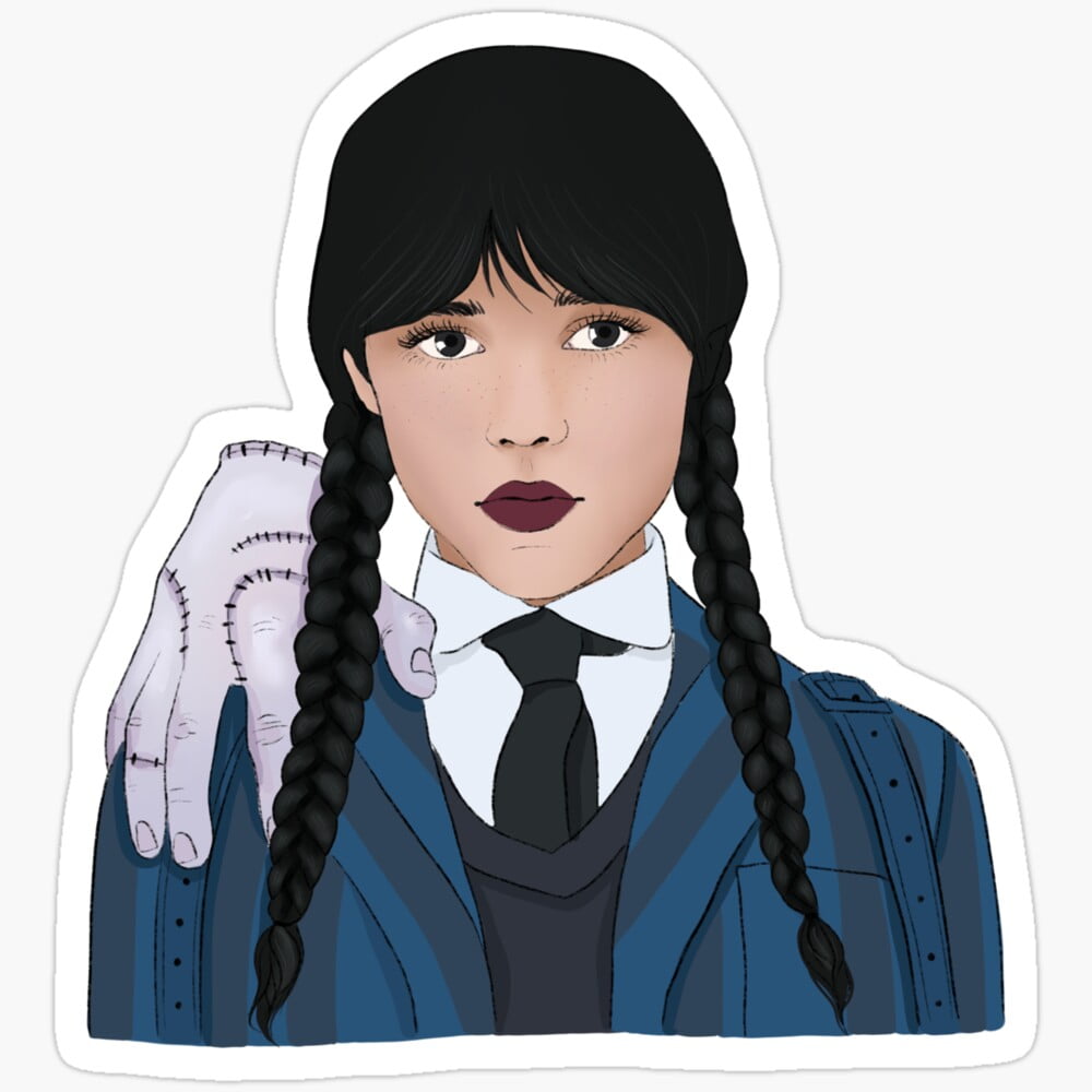 Wednesday Addams Sticker Phone Decal Water Bottle Stickers Car Decals ...