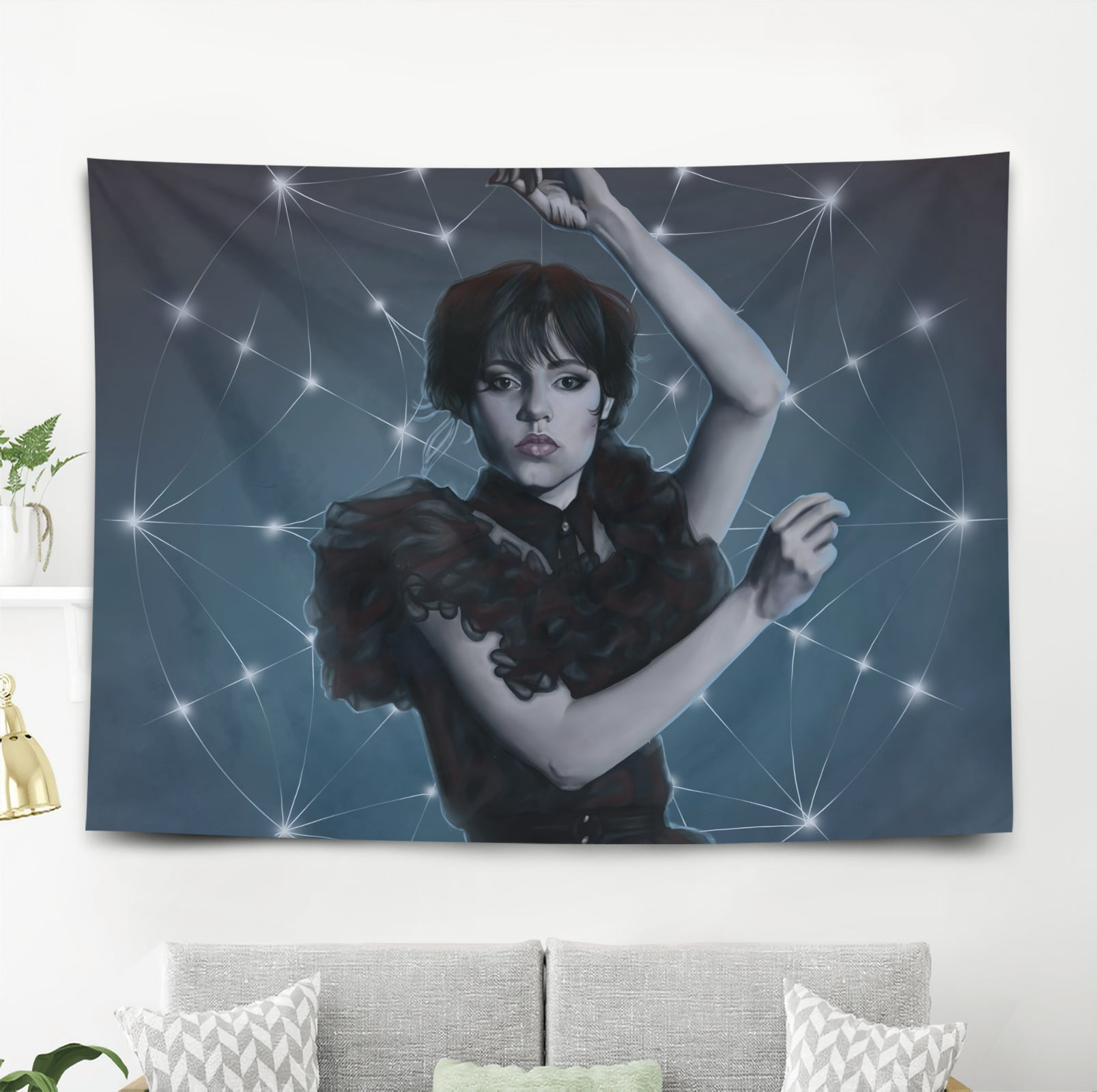 Wednesday Addams Tapestry Gift Wall Hanging Backdrop for Room Bedroom ...