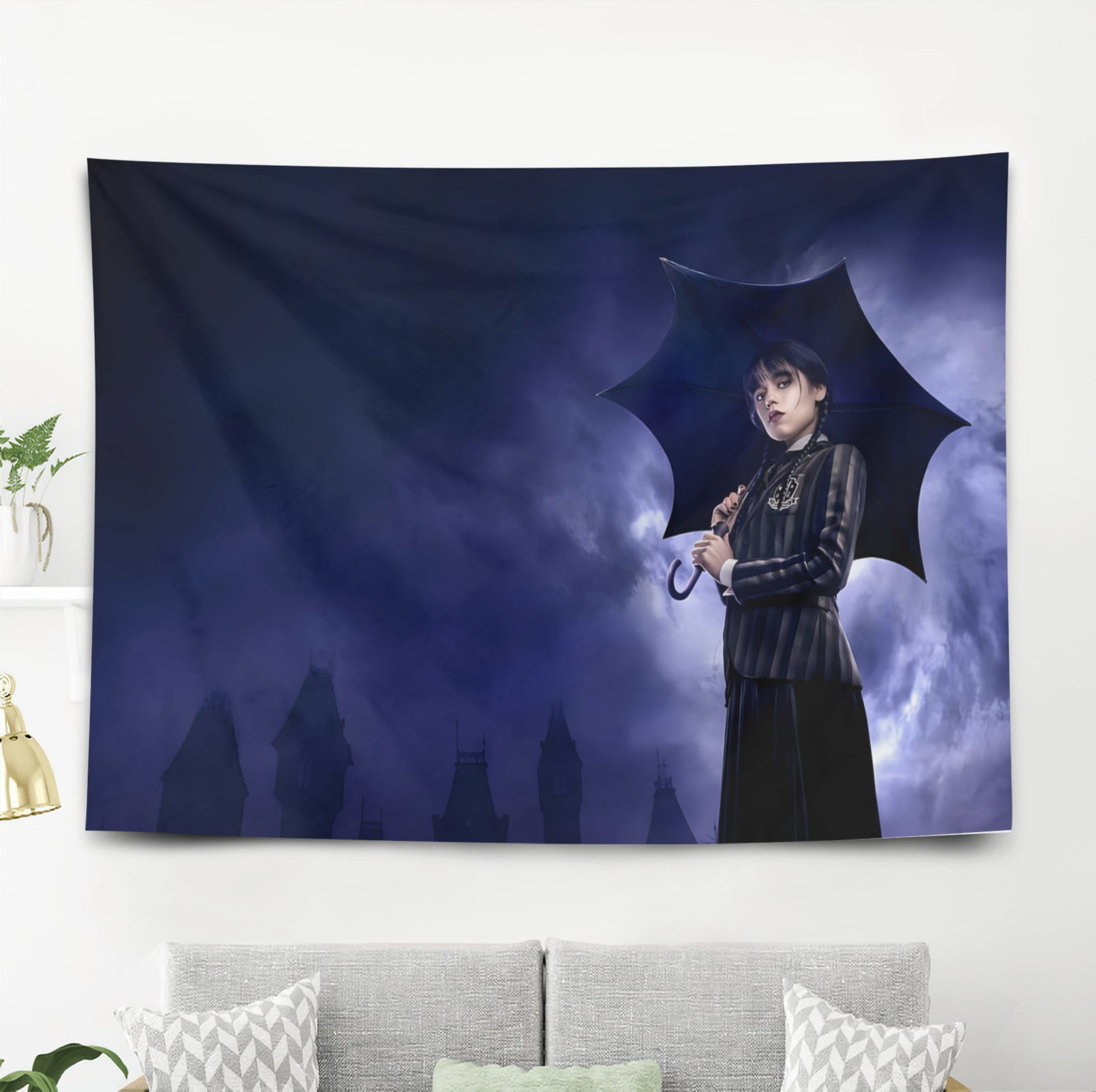 Wednesday Addams Tapestry Gift Wall Hanging Backdrop for Room Bedroom ...