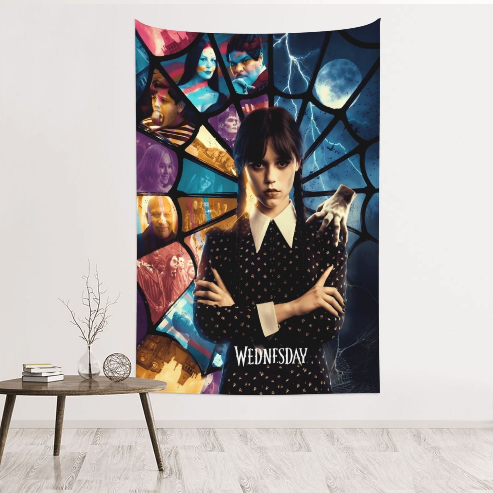 Wednesday Addams Tapestry Wall Hanging Home Decoration Wall Blanket ...