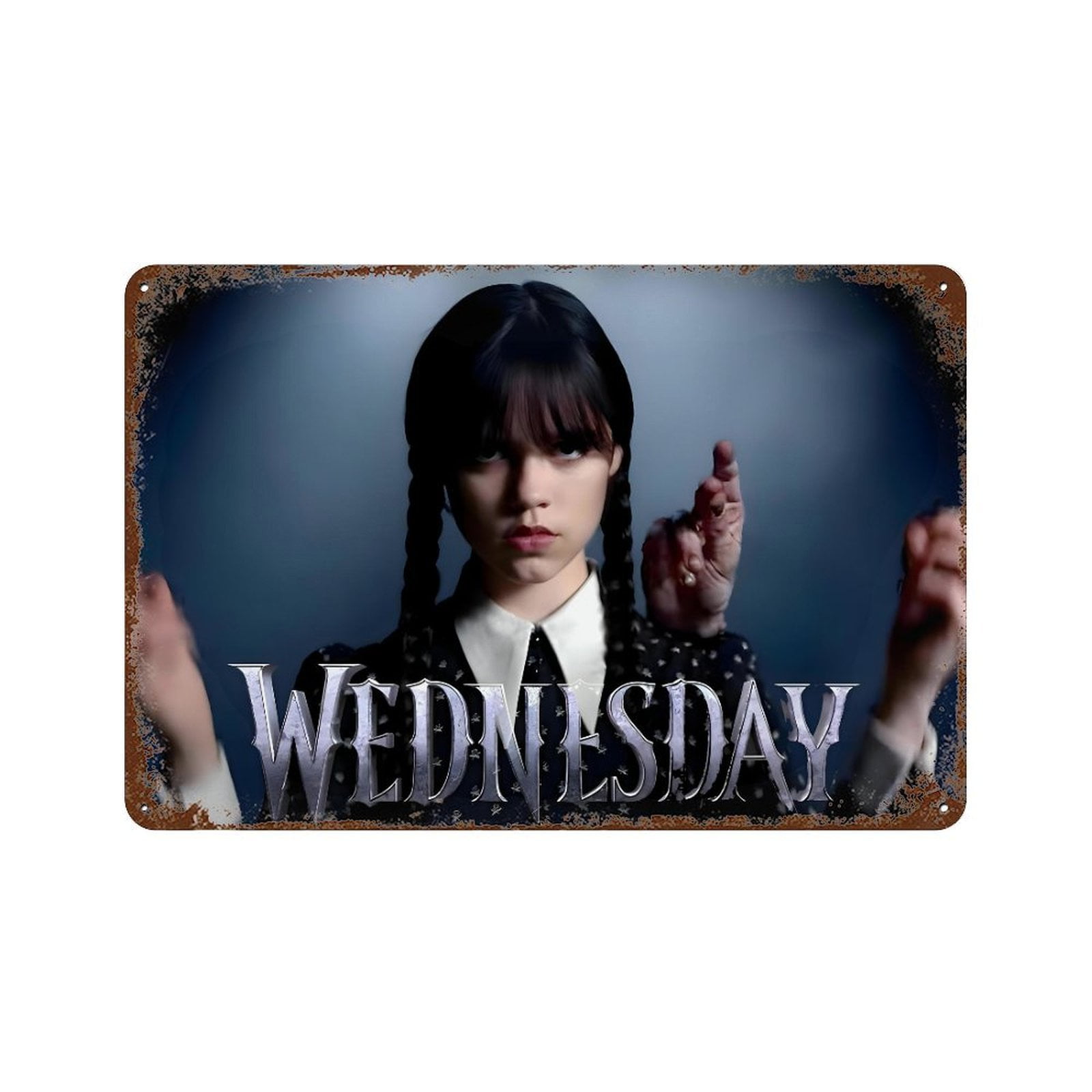 Wednesday Addams-theme Metal Sign，Personalized Metal Sign Wall Decor ...