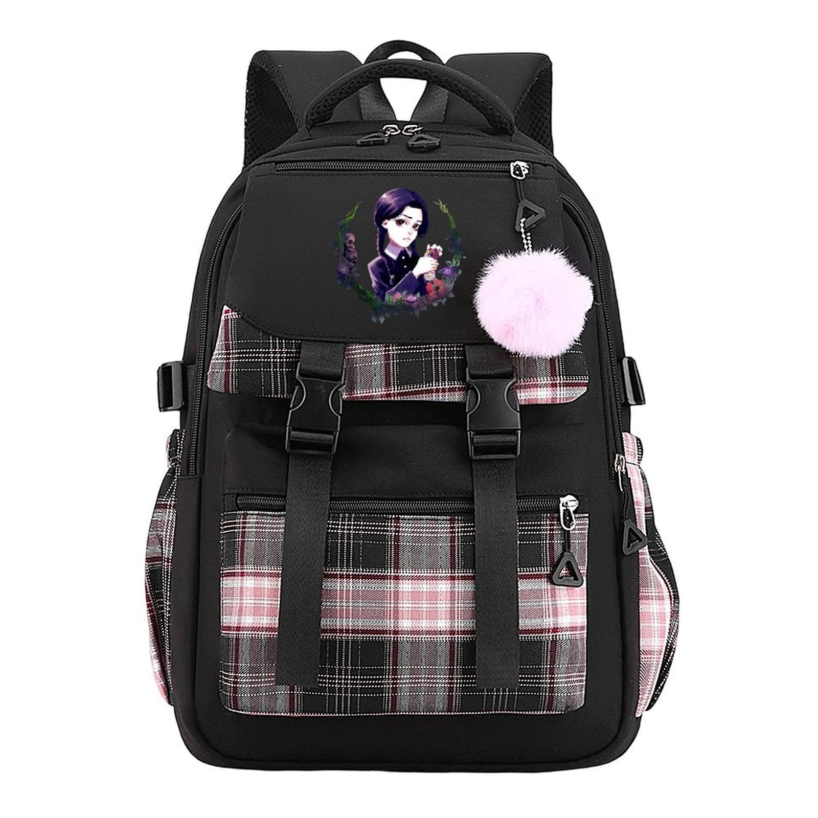 Wednesday Backpack ,17 in Cute Casual Plaid Laptop Travel Bag Indoor ...