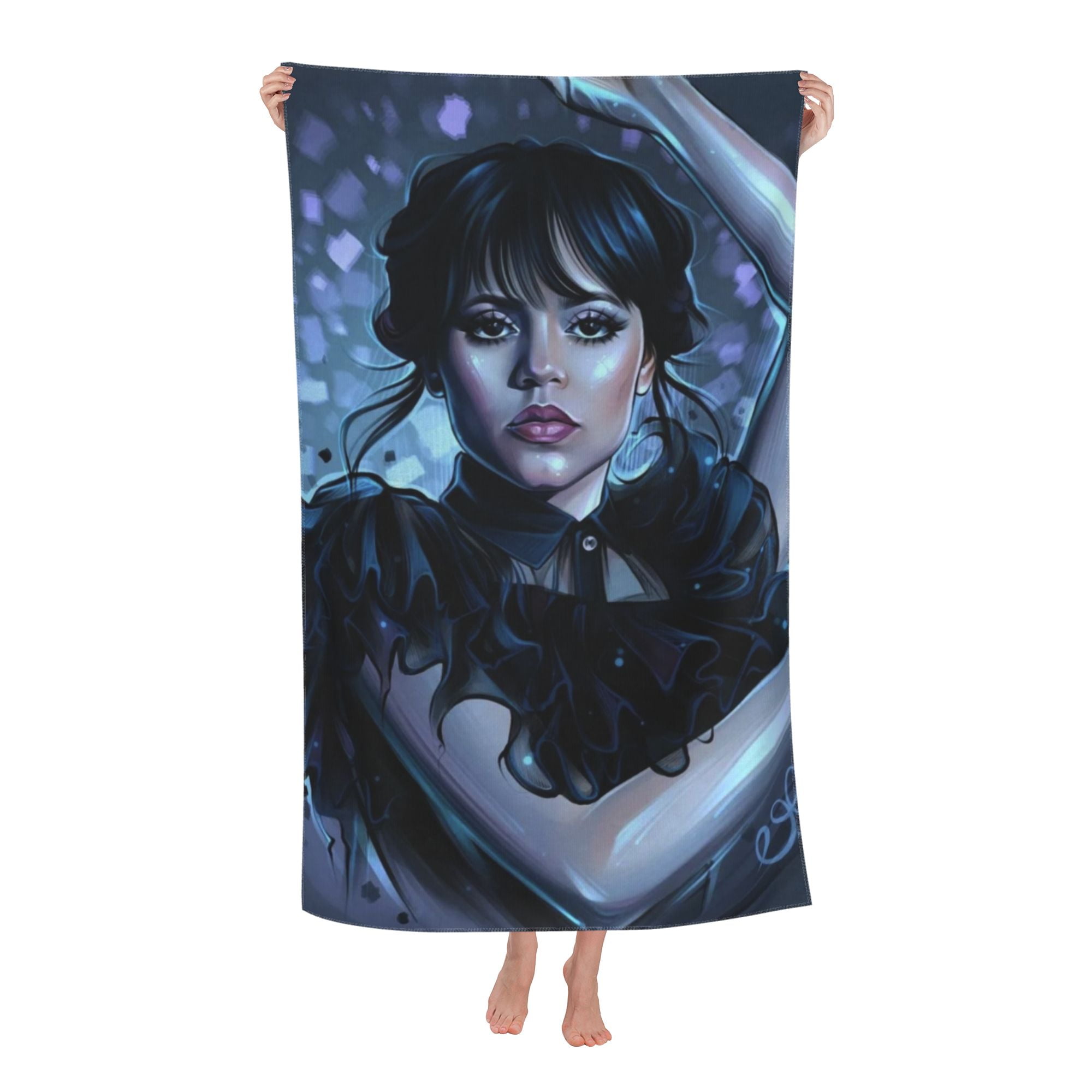Wednesday Beach Towel, Microfiber Oversized Bath Towel, Super Absorbent ...