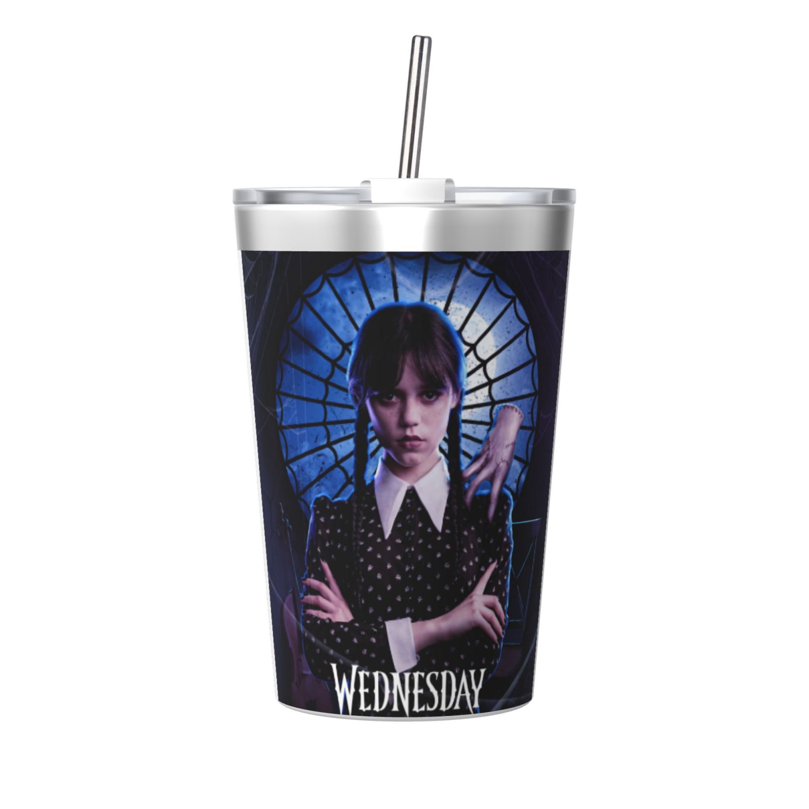 Wednesday Coffee Insulated Tumbler Mug Straw Cup Insulated Kettle Mug ...