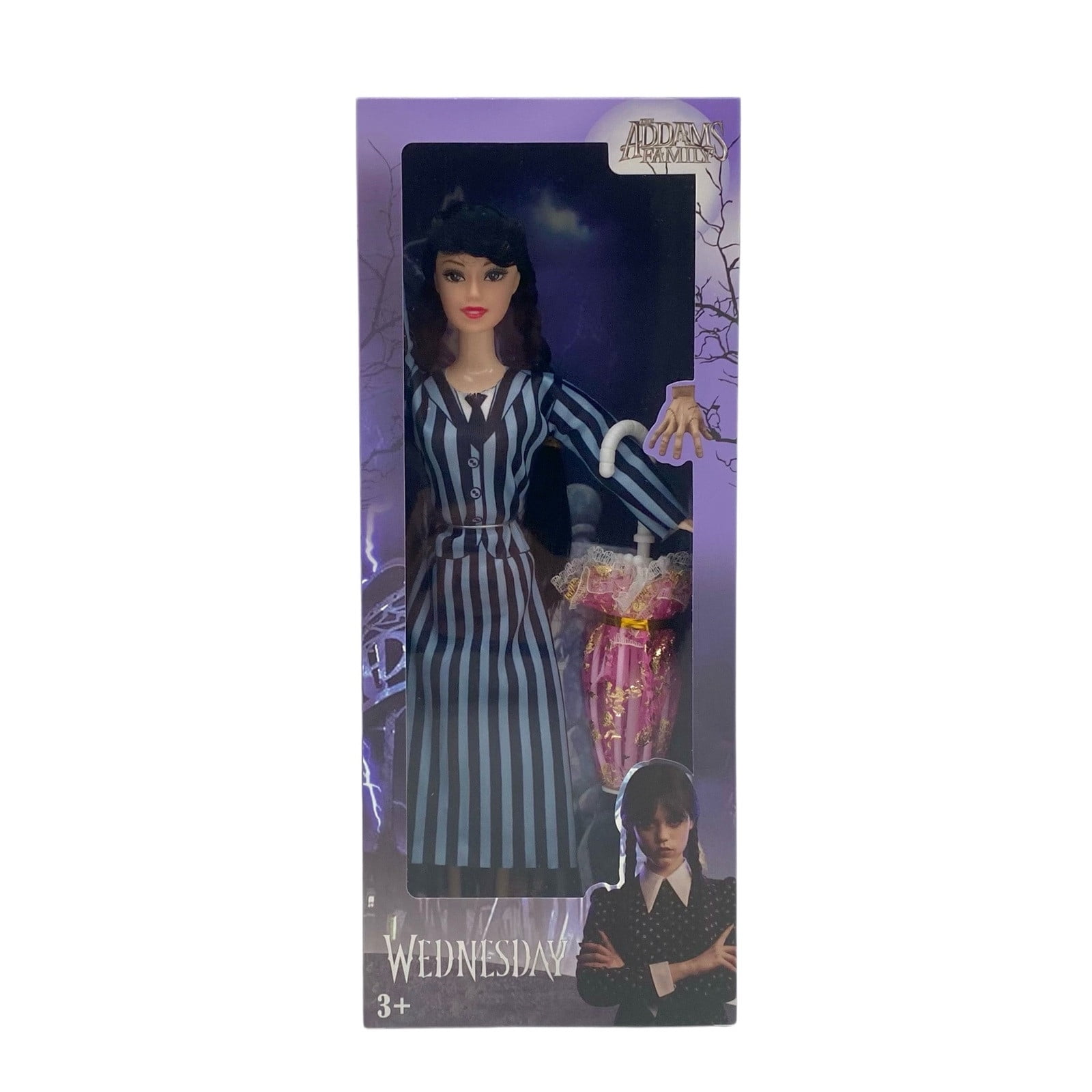 Wednesday Doll and Accessories, 11.5 inch Addams Family Dolls Soft Body ...
