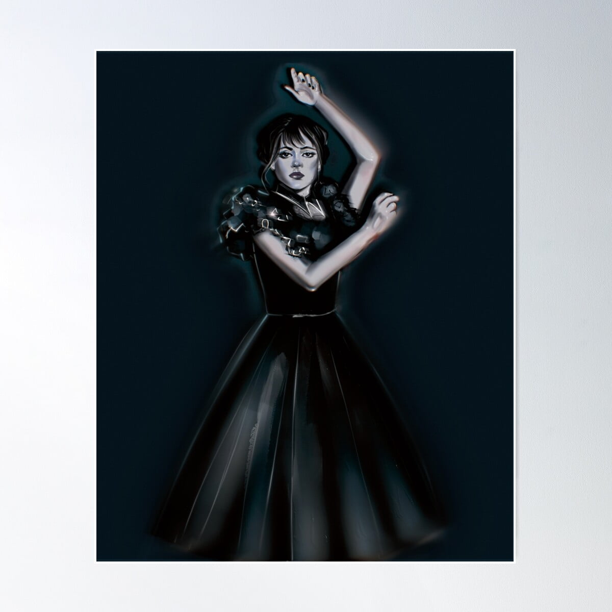 Wednesday Friday Addams Dance Ii Poster Wall Art, Modern Wall Decor For ...