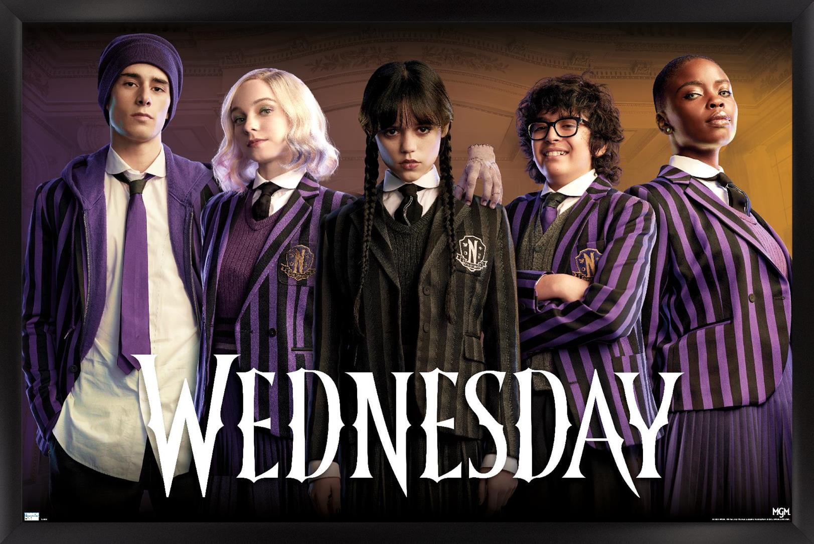 Wednesday - Group Wall Poster, 22.375" x 34" Framed - Walmart Business ...