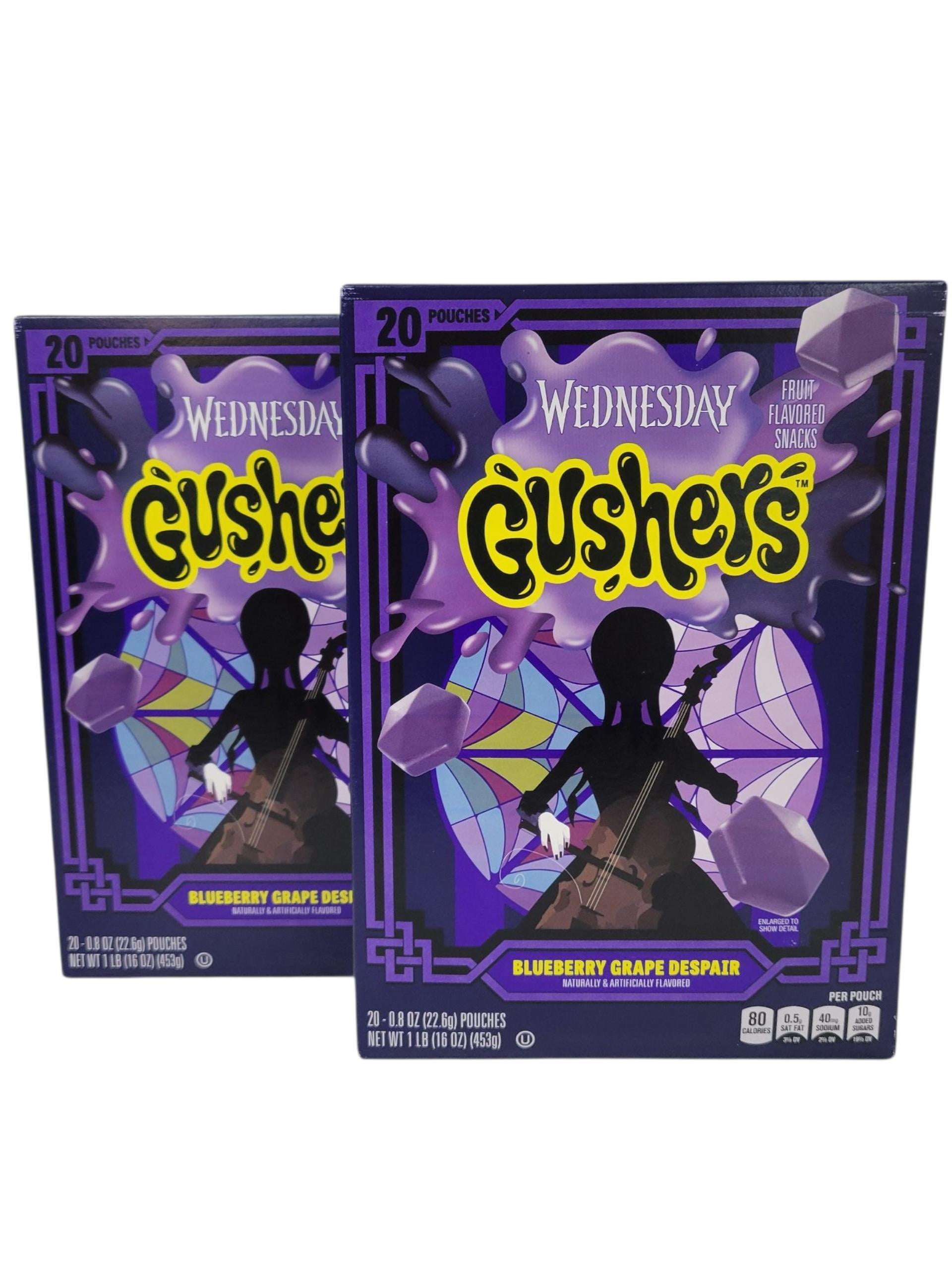 Wednesday Gushers Blueberry Grape Despair 1 LB Box - Pack of 2 ...