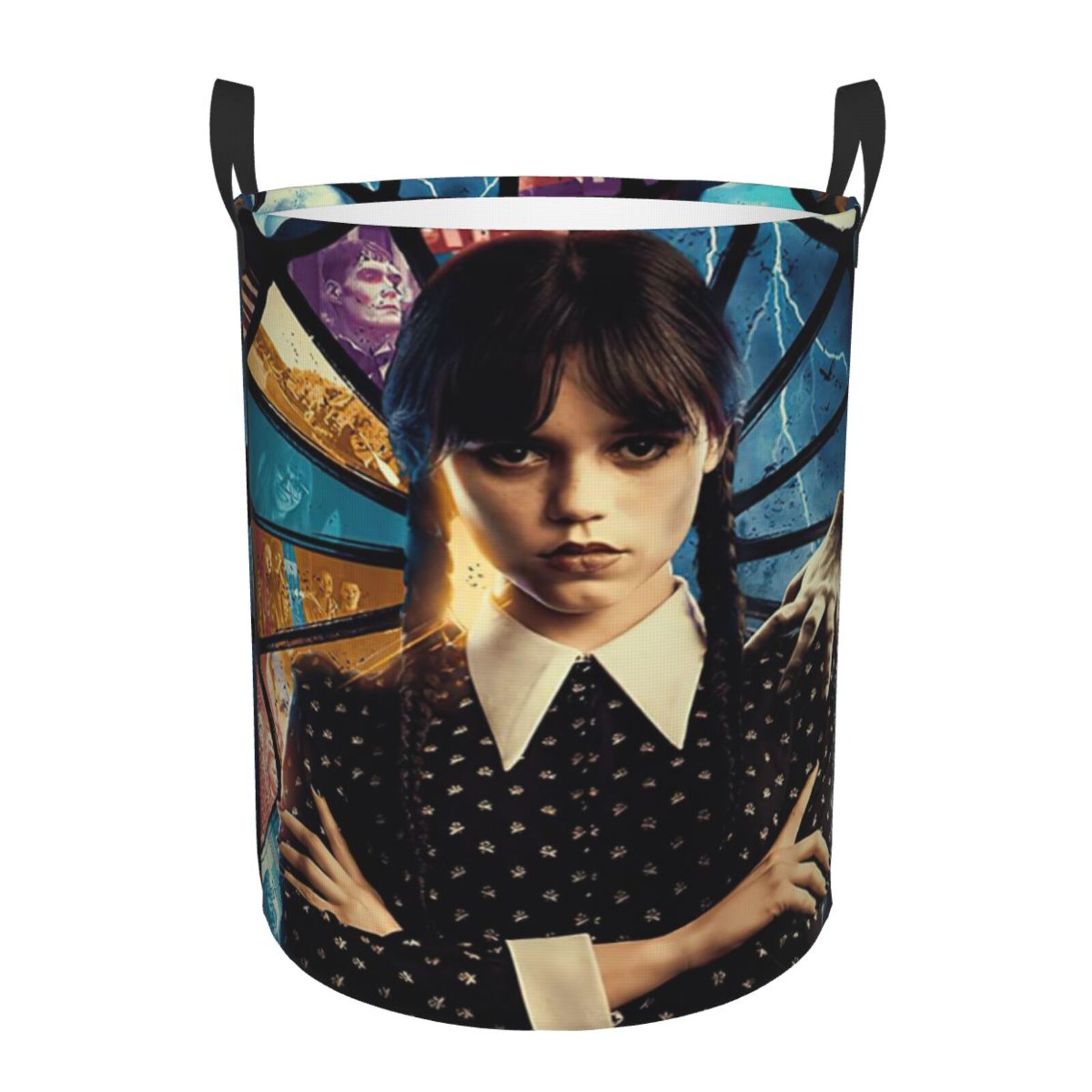 Wednesday Laundry Hamper Basket with Handles, Lightweight Storage ...