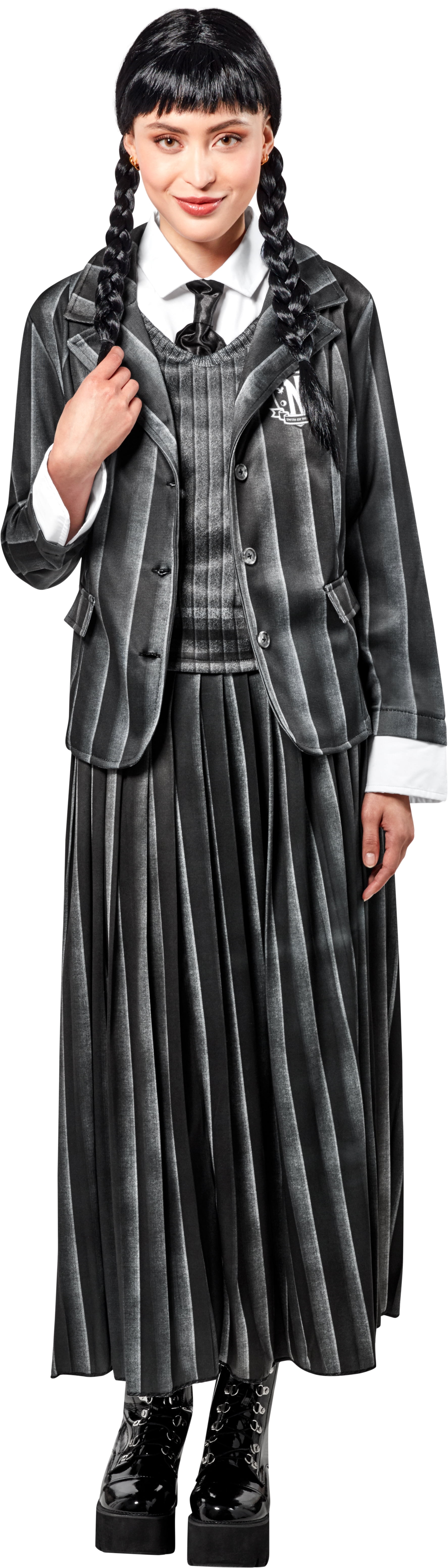 Wednesday Nevermore Academy Uniform Costume for Women by Rubies, Small ...