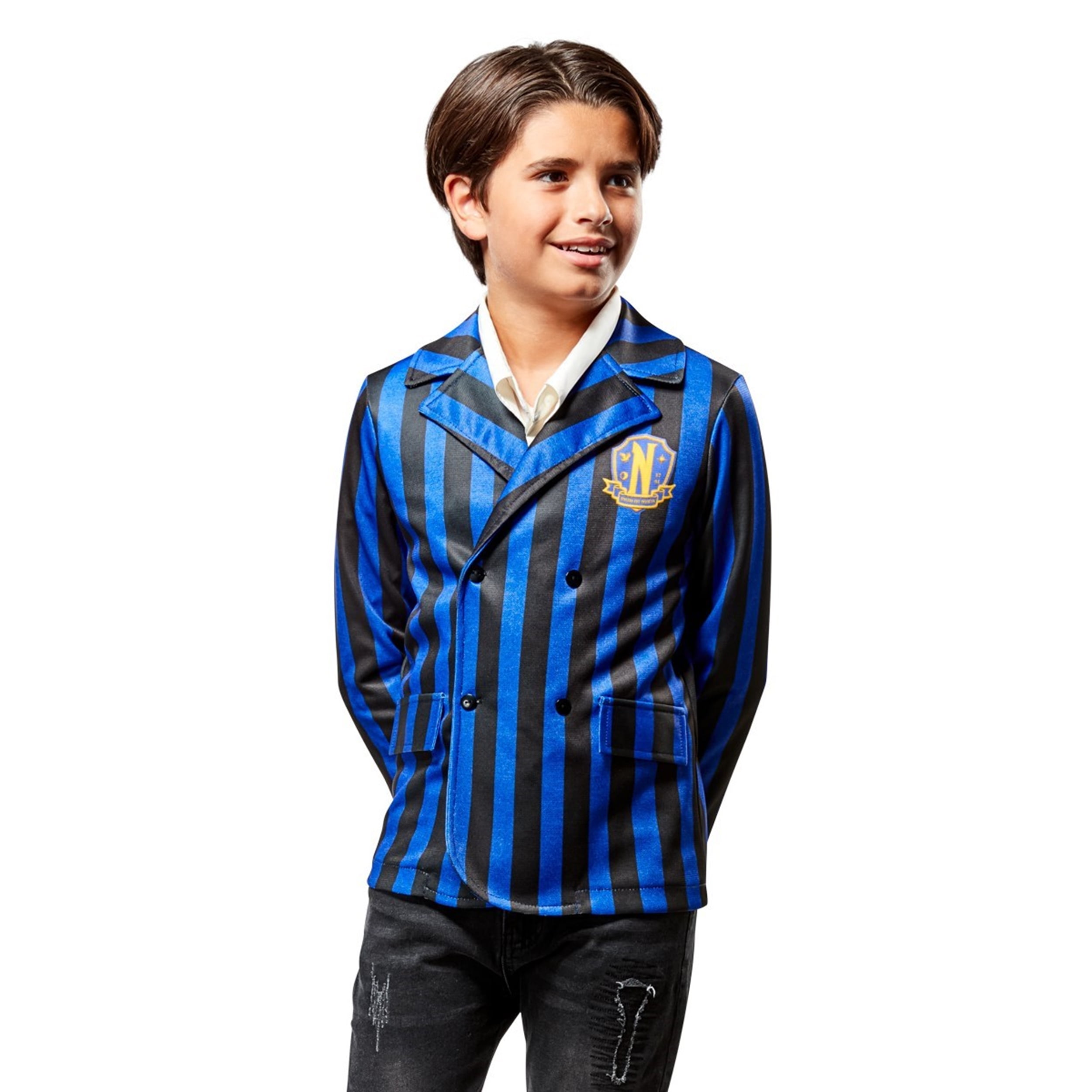 Wednesday Nevermore Academy Uniform Jacket for Kids by Rubies, Boys ...