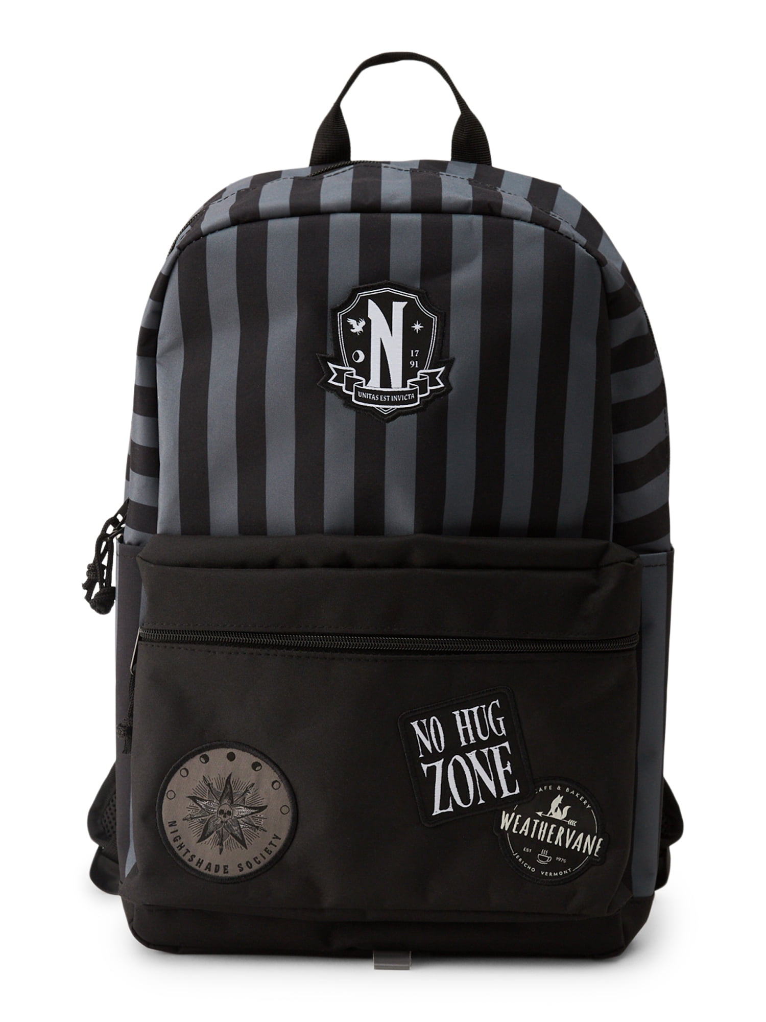 Wednesday Nevermore Patches of Adventure Men's or Women’s Backpack with ...