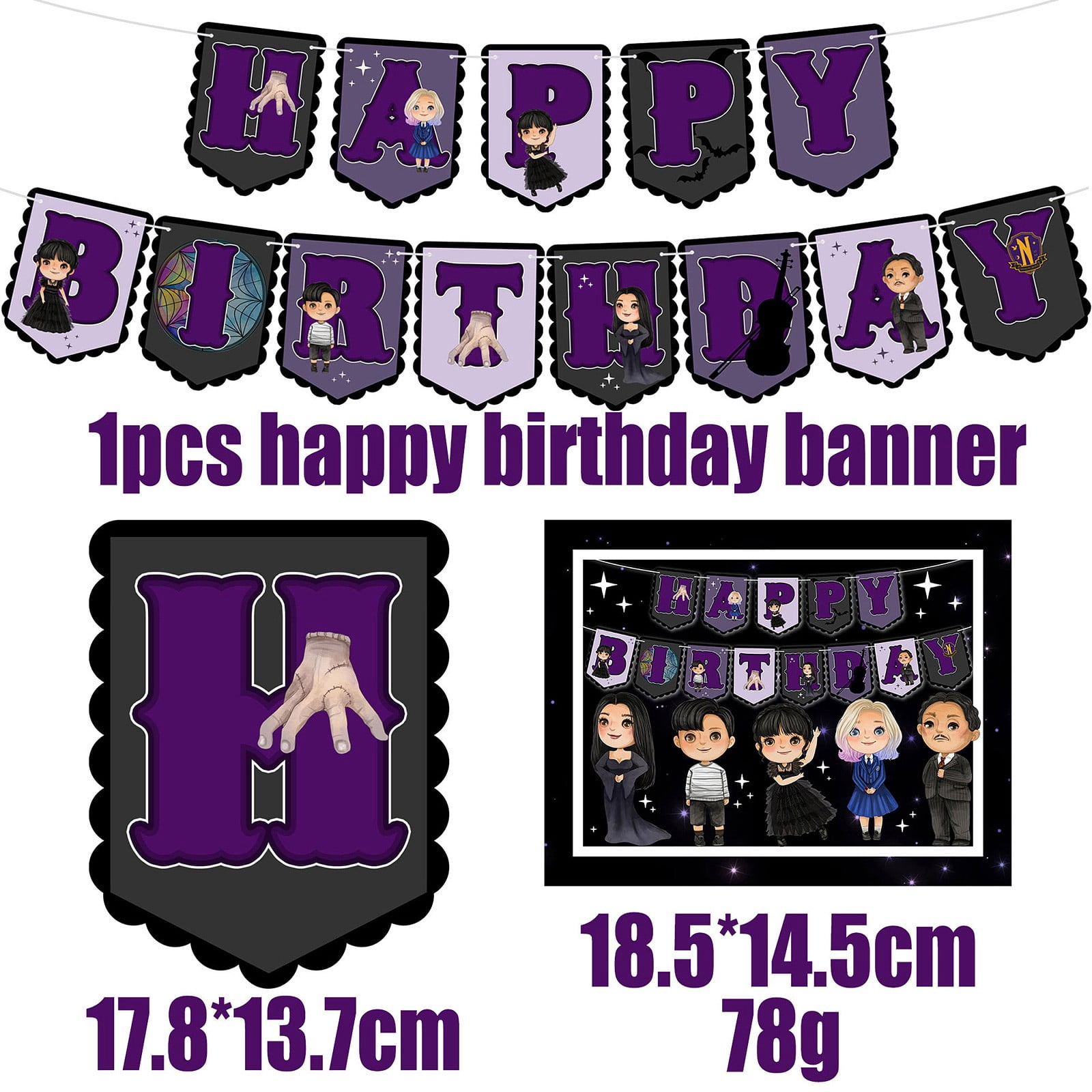Wednesday Party Favors for Kids: Wednesday Birthday Party Decor with ...