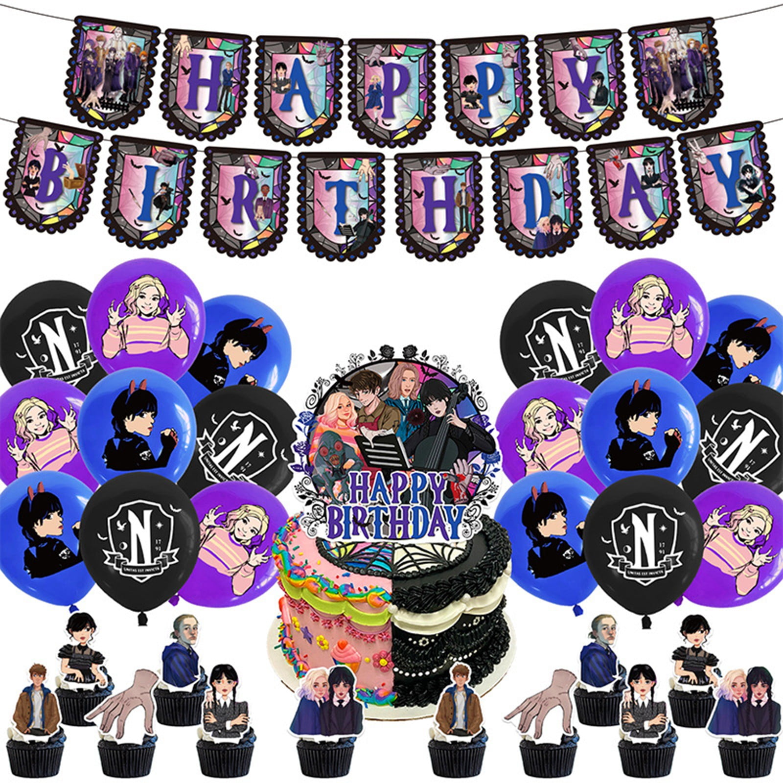 Wednesday Party Favors for Kids: Wednesday Birthday Party Decor with ...