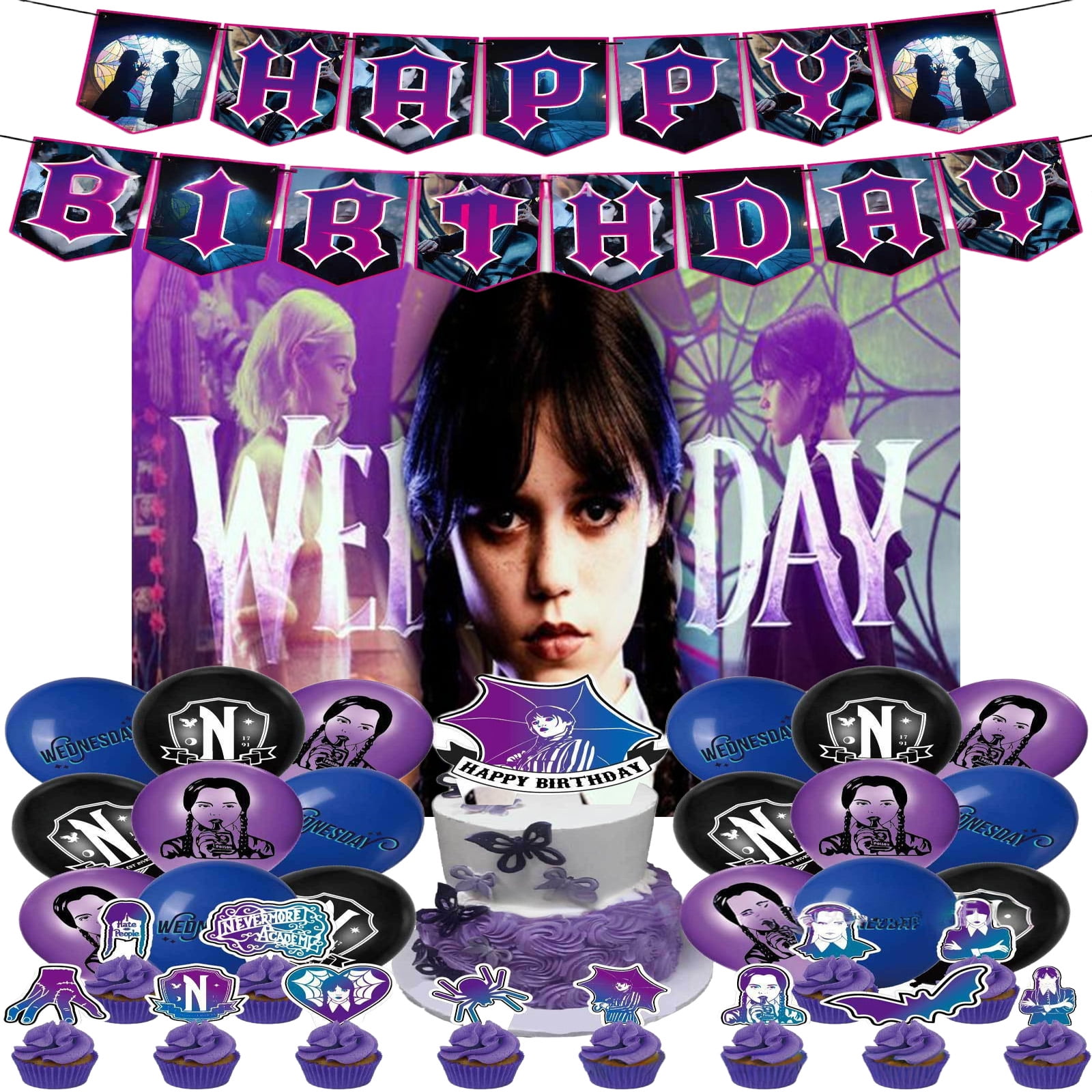 Wednesday Party Supplies Wednesday Party Decorations, Balloons, Happy ...
