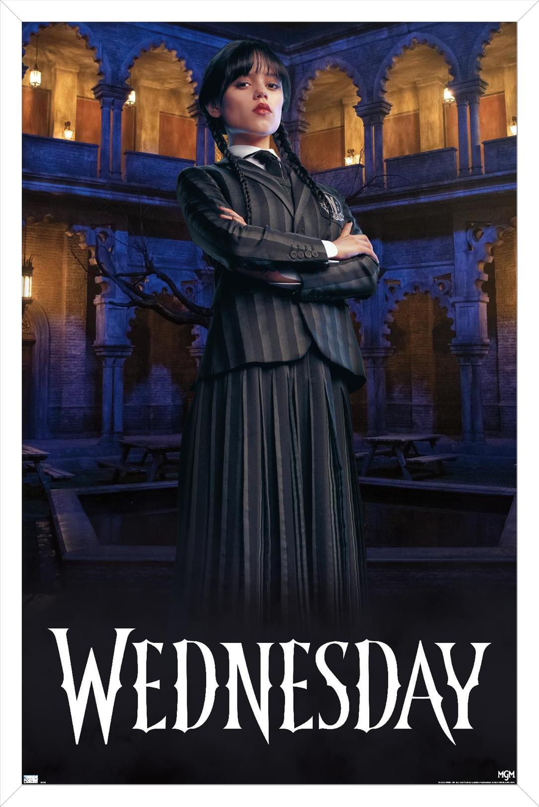 Wednesday - Portrait Wall Poster, 22.375" x 34" Framed - Walmart.com
