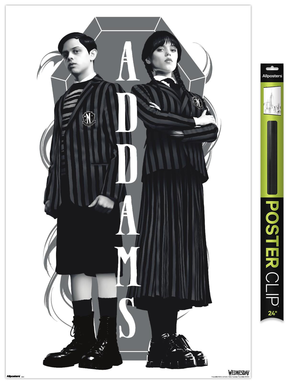 Wednesday: Season 2 (2025) - Addams Siblings Wall Poster, 22.375" x 34 ...