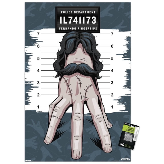 Wednesday: Season 2 (2025) - Thing Fernando Fingertips Wall Poster with ...