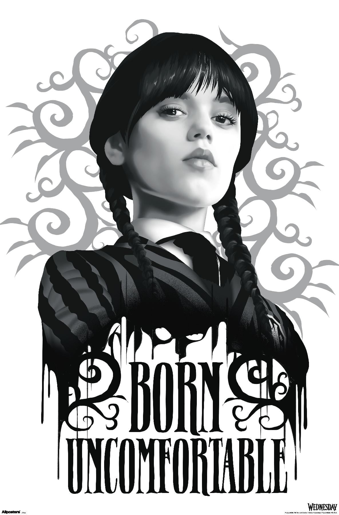 Wednesday: Season 2 (2025) - Wednesday Born Uncomfortable Wall Poster ...