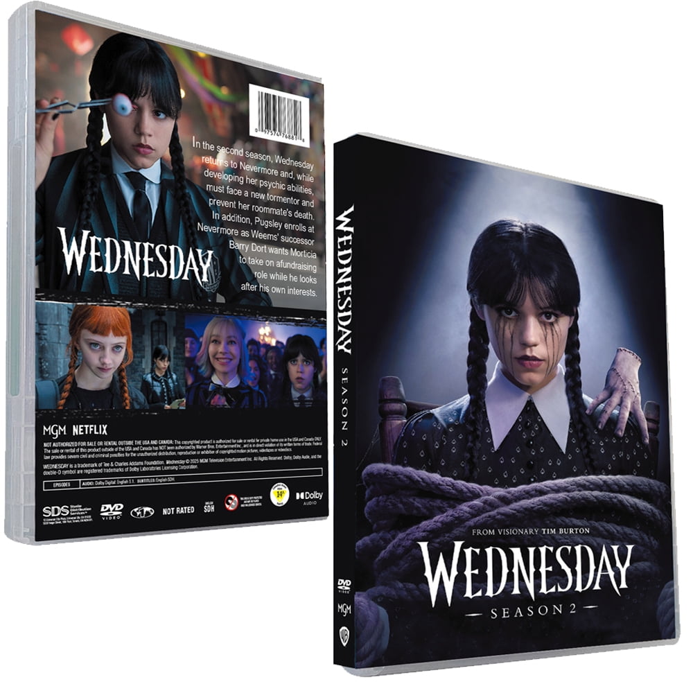 Wednesday Season 2 3Disc New Box Set Sealed Moive New - Walmart.com