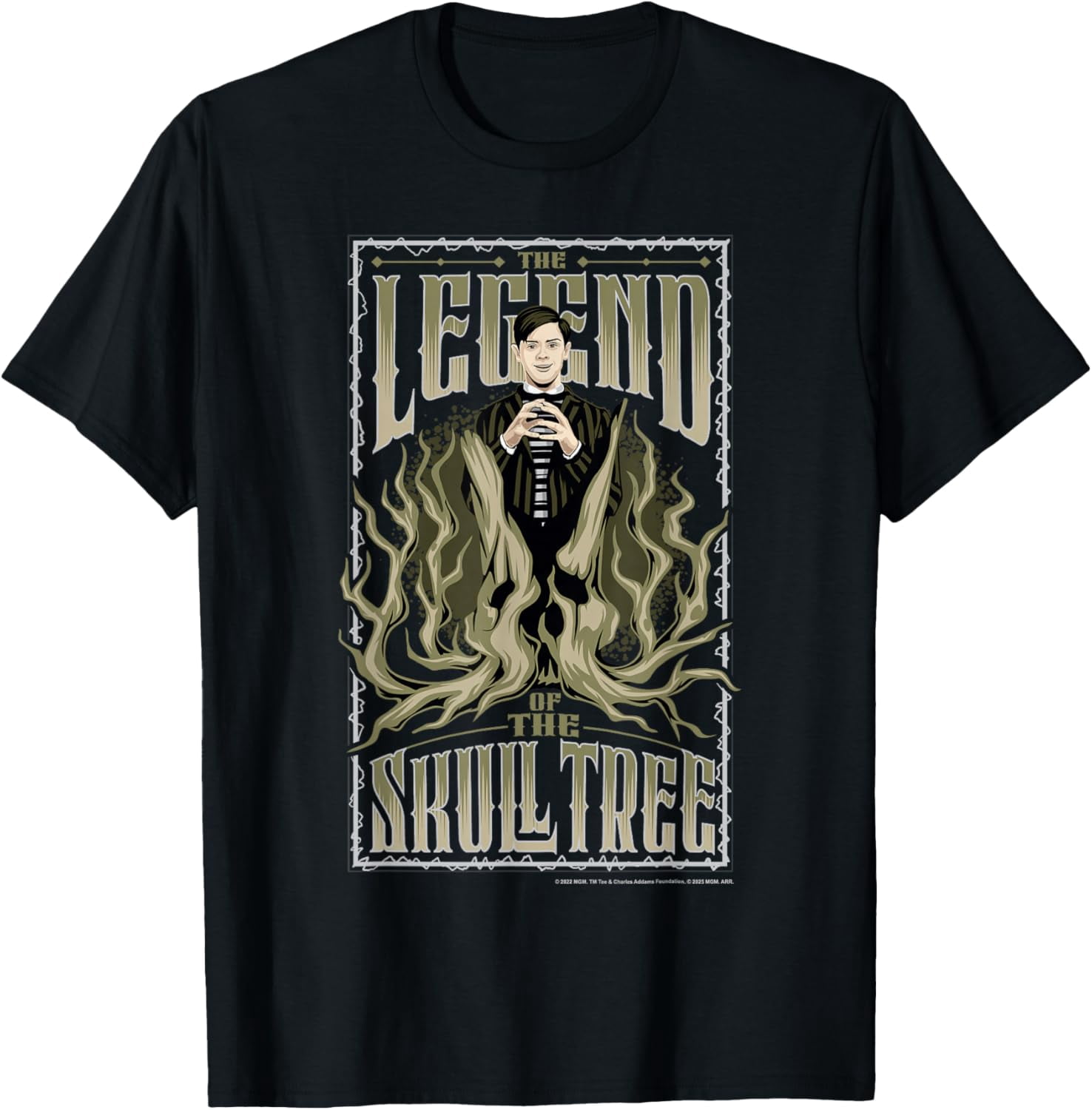 Wednesday Season 2 The Legend of The Skull Tree Pugsley T-Shirt ...