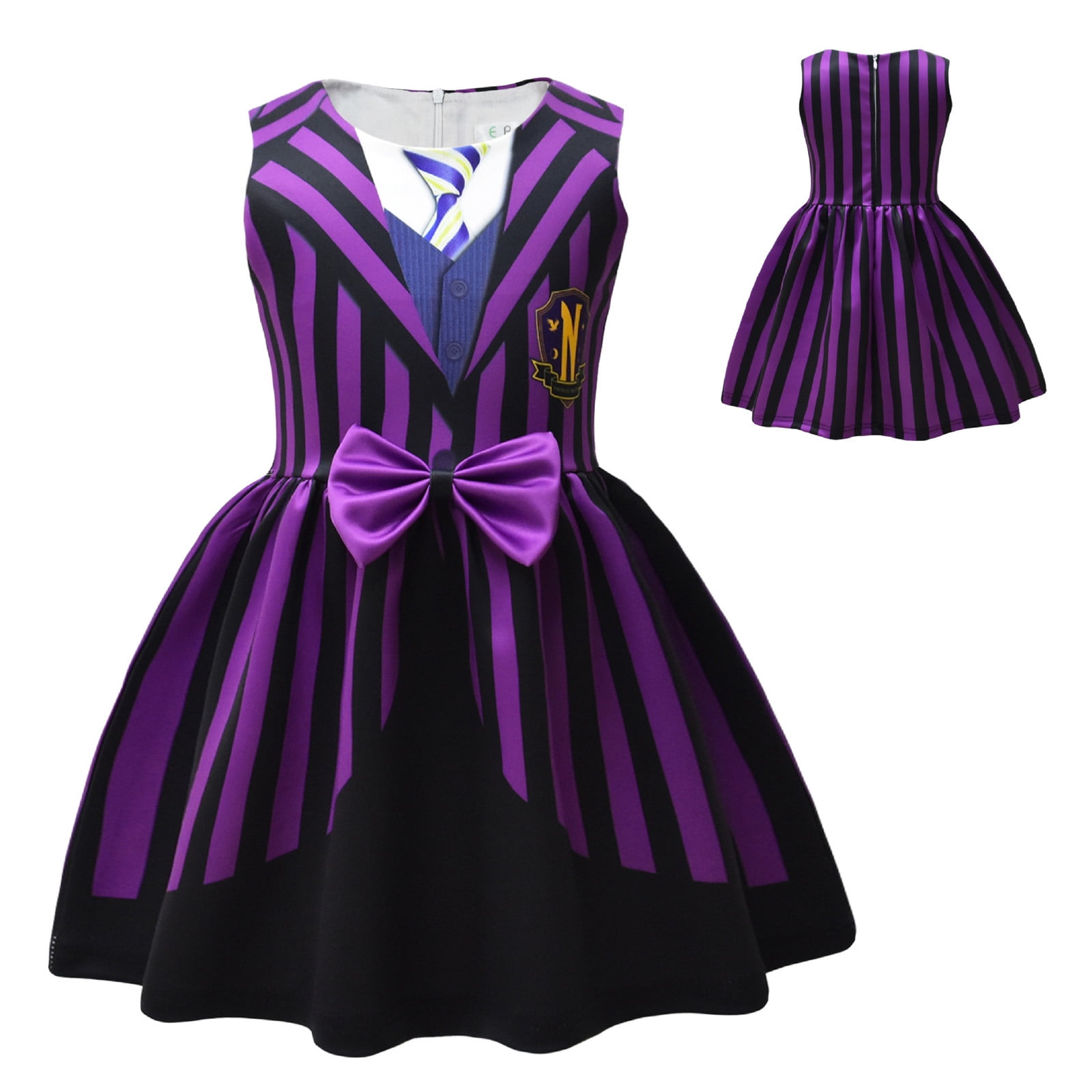 Wednesday Sets for Girls, The Addams Family Halloween Dress Up Set ...