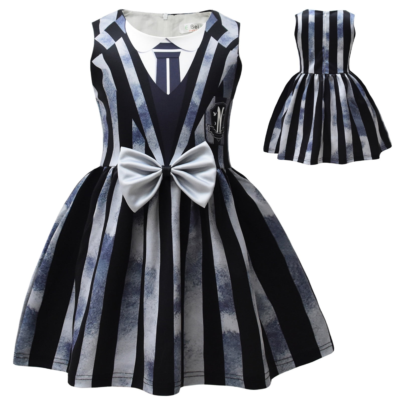 Wednesday Sets for Girls, The Addams Family Halloween Dress Up Set ...