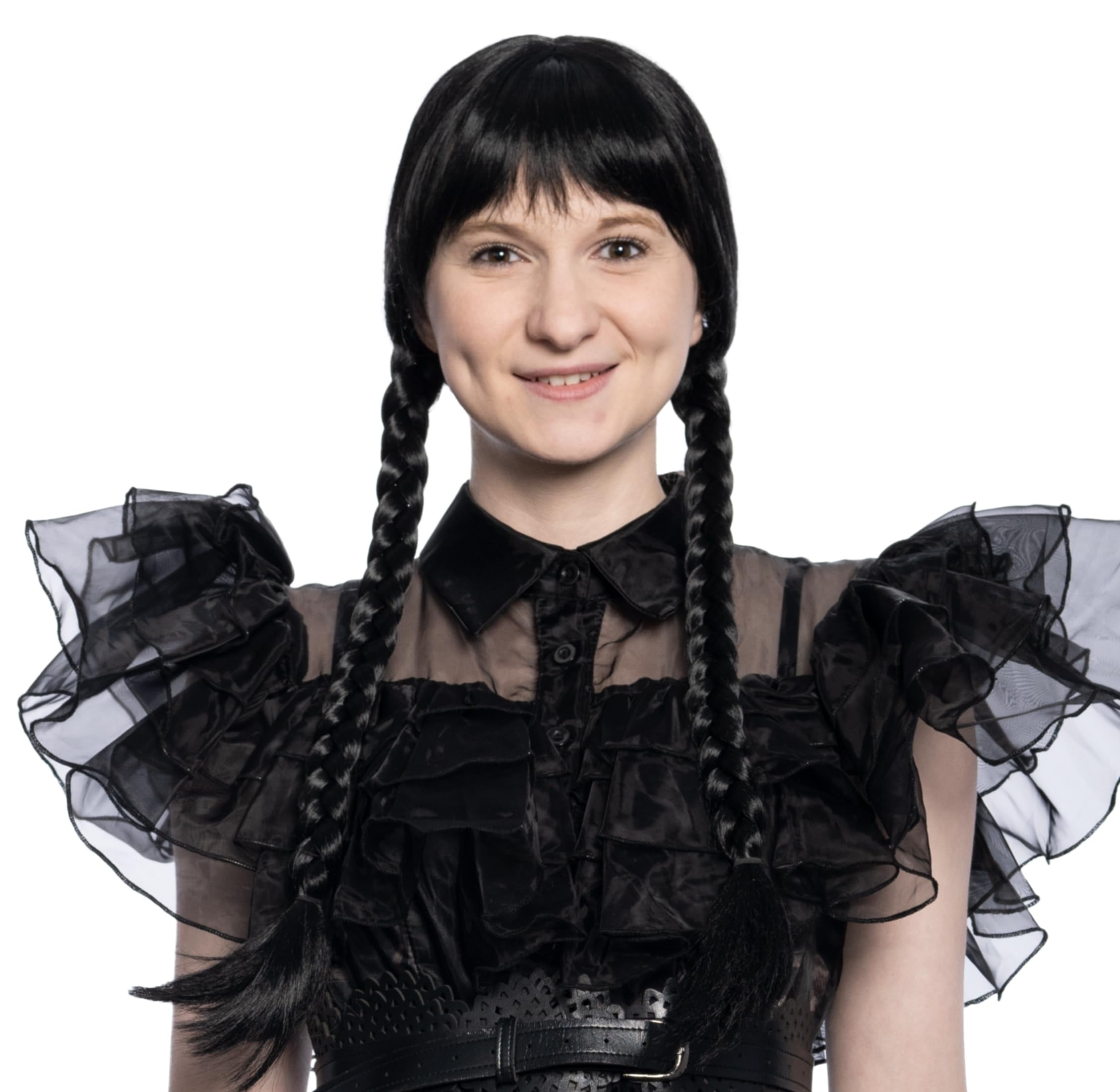 Costume Agent Spooky Family Deluxe Black Halloween Costume Wig, with ...