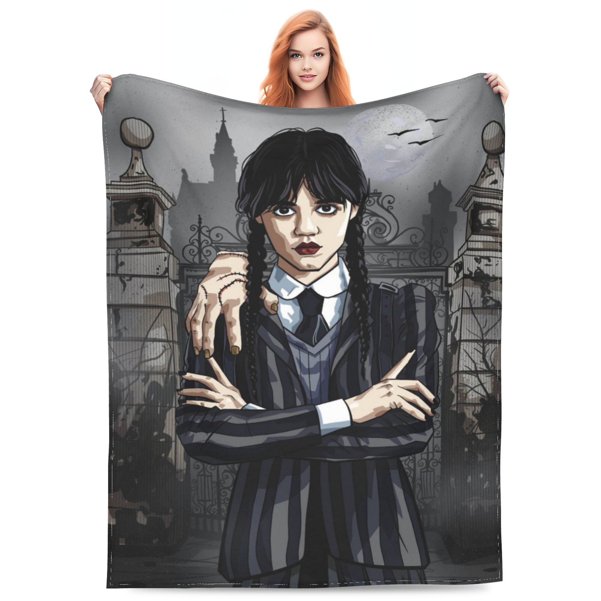 Wednesday Super Soft Flannel Throws Blanket for Girls, Kids Room Decor ...