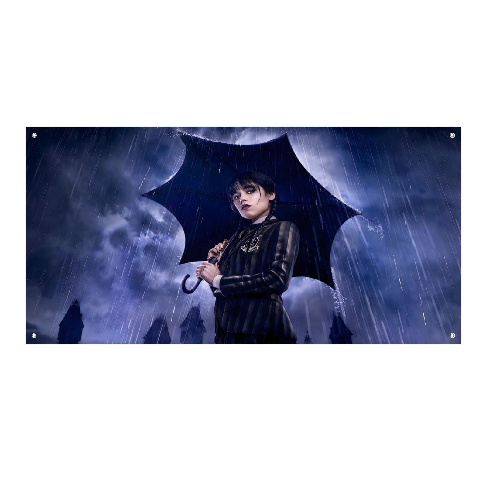 Wednesday-Theme Backdrops Banner Birthday Party Decor Supplies ...