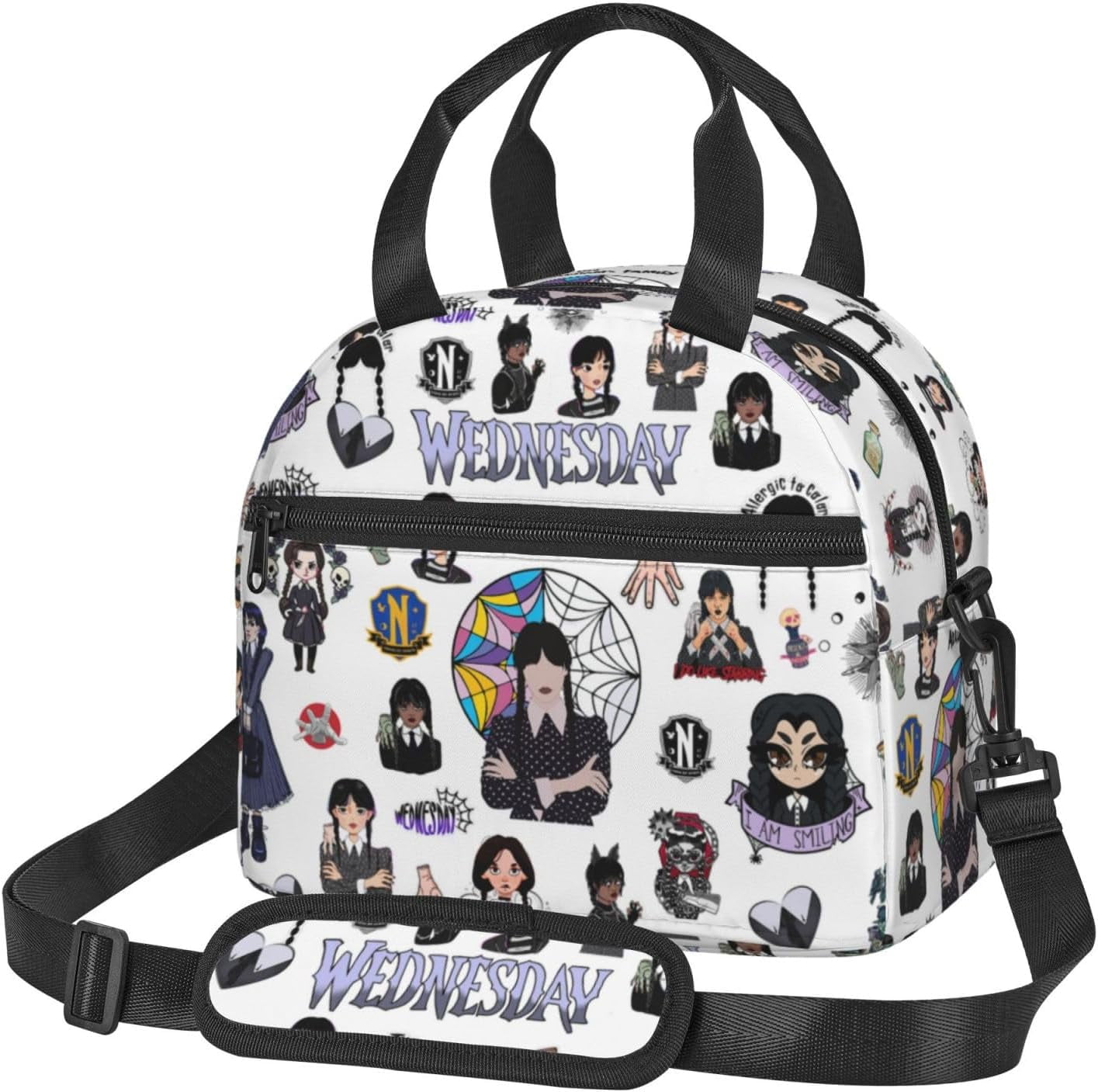 Wednesday Thermal Bag, Lunch Bag Cartoon Insulation Bag Anime Tote ...
