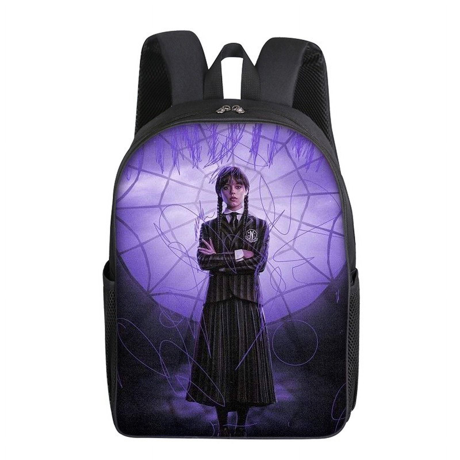 Wednesday Travel Bag Back to School Supplies, Cartoon Style Laptop ...