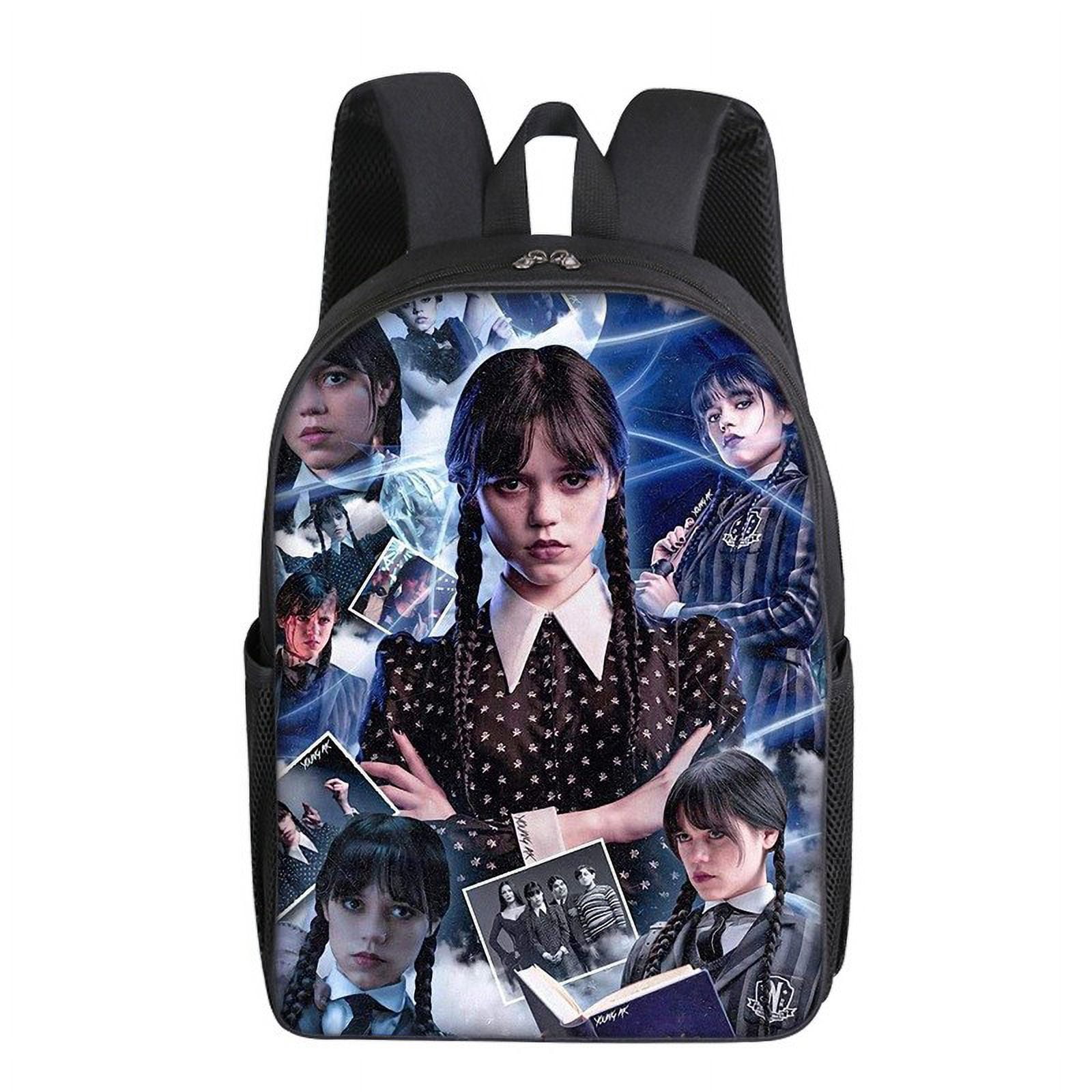 Wednesday Travel Bag Back to School Supplies, Cartoon Style Laptop ...