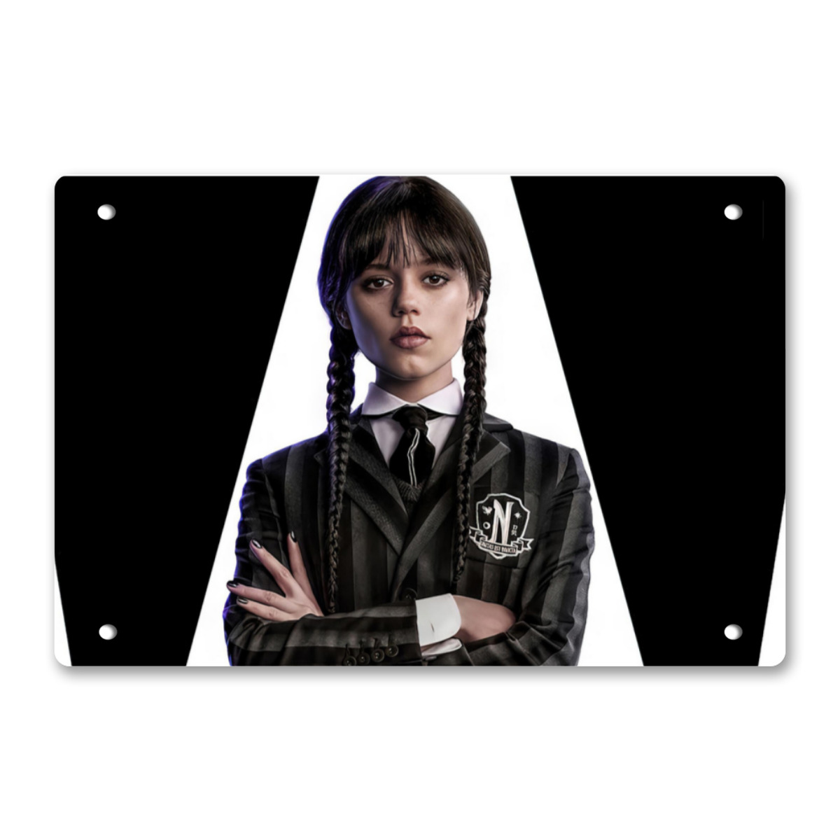 Wednesday Wall Sign - Cartoon Aluminum Poster 12 X 8 Inch Home Bar Wall ...