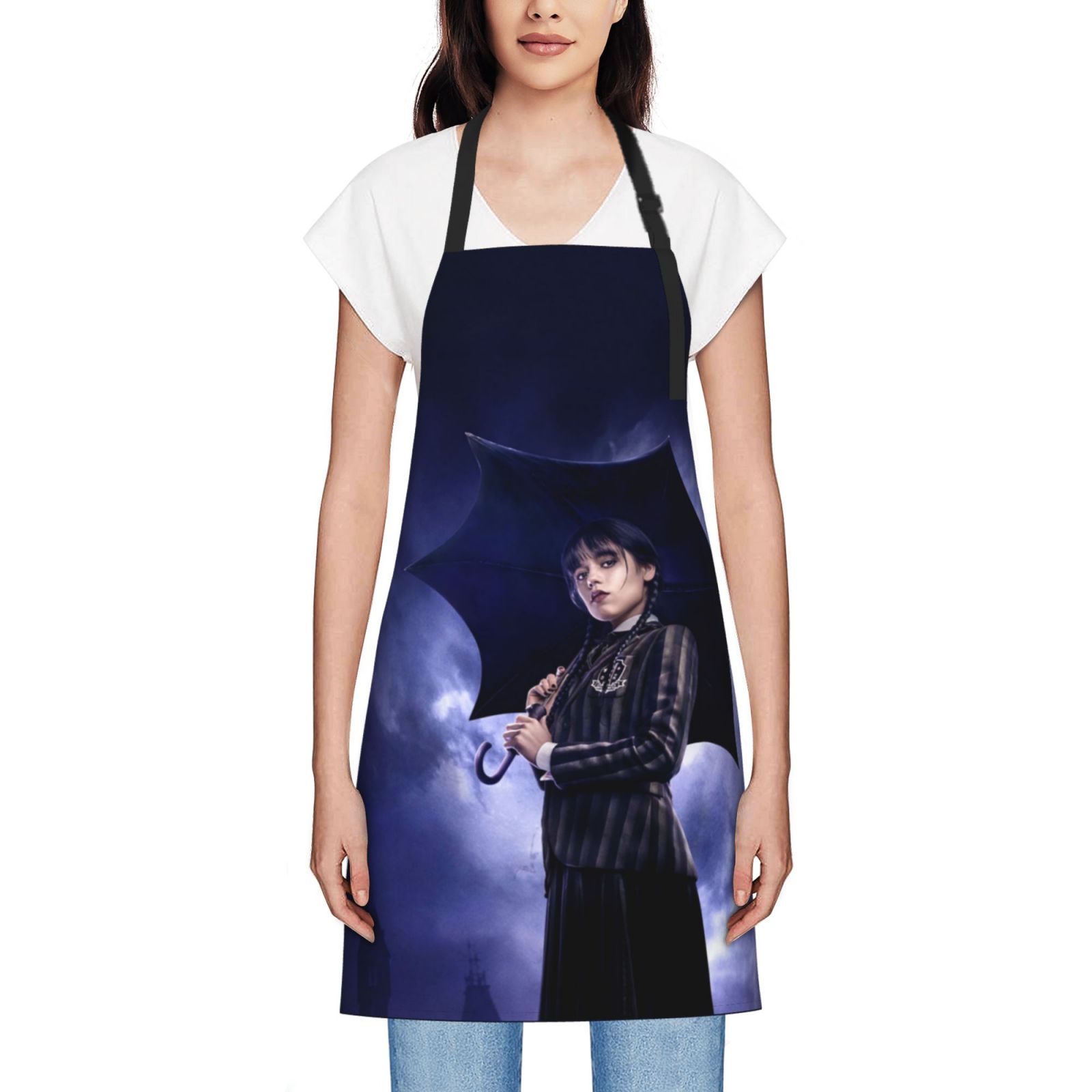 Wednesday Waterproof Apron Home Decor For Kitchen/Cooking/Gardening ...