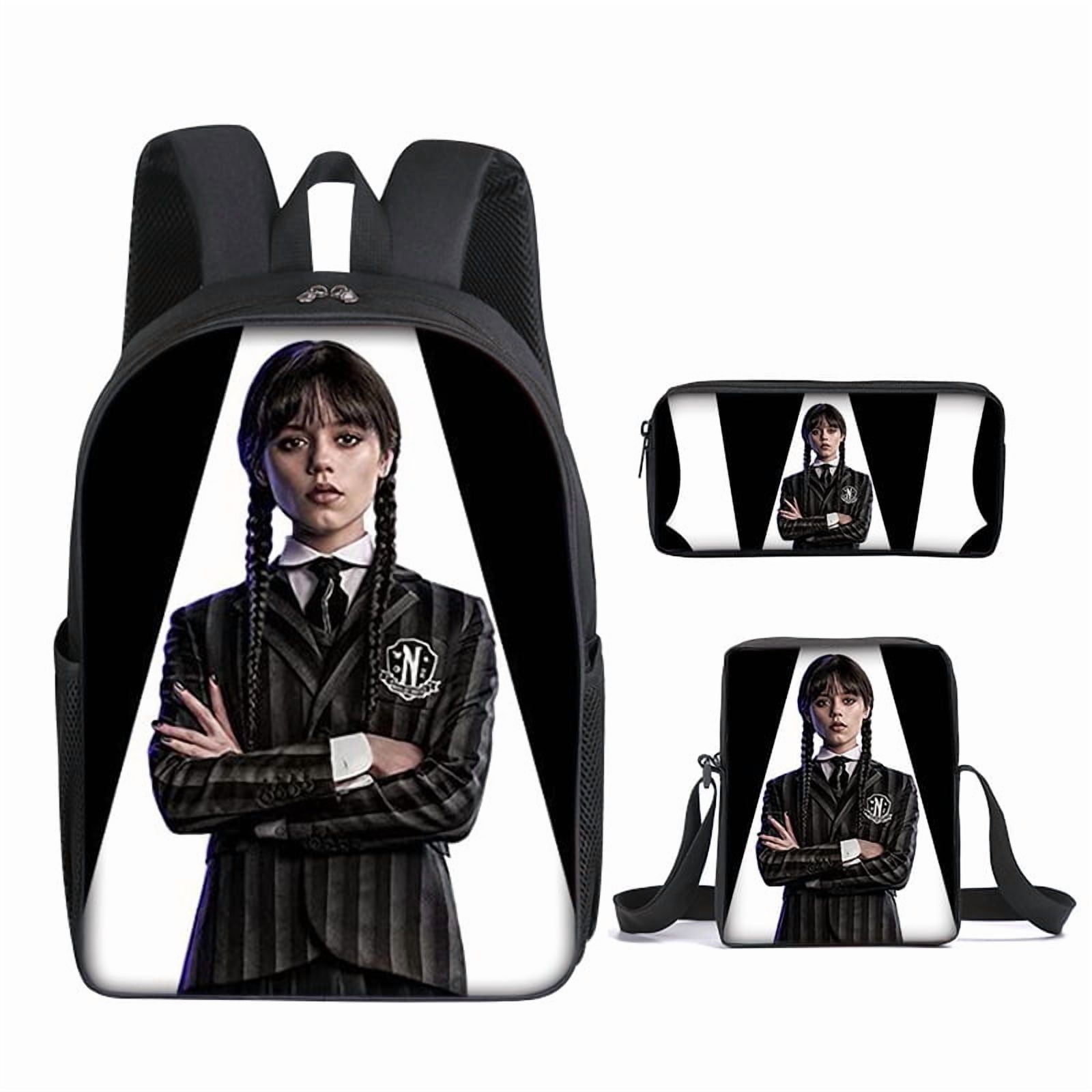 Wednesday/Wednesday Addams Primary Backpack Shoulder Bag Pencil Case ...