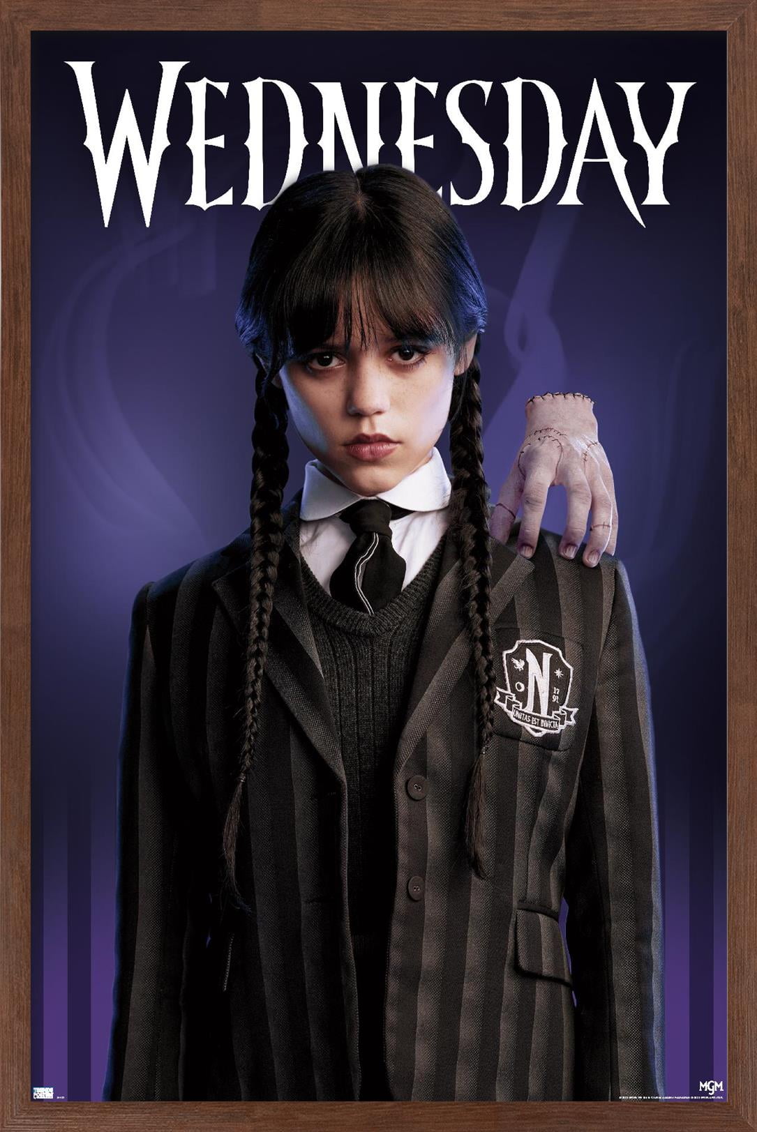 Wednesday - Wednesday and Thing Wall Poster, 14.725" x 22.375" Framed ...