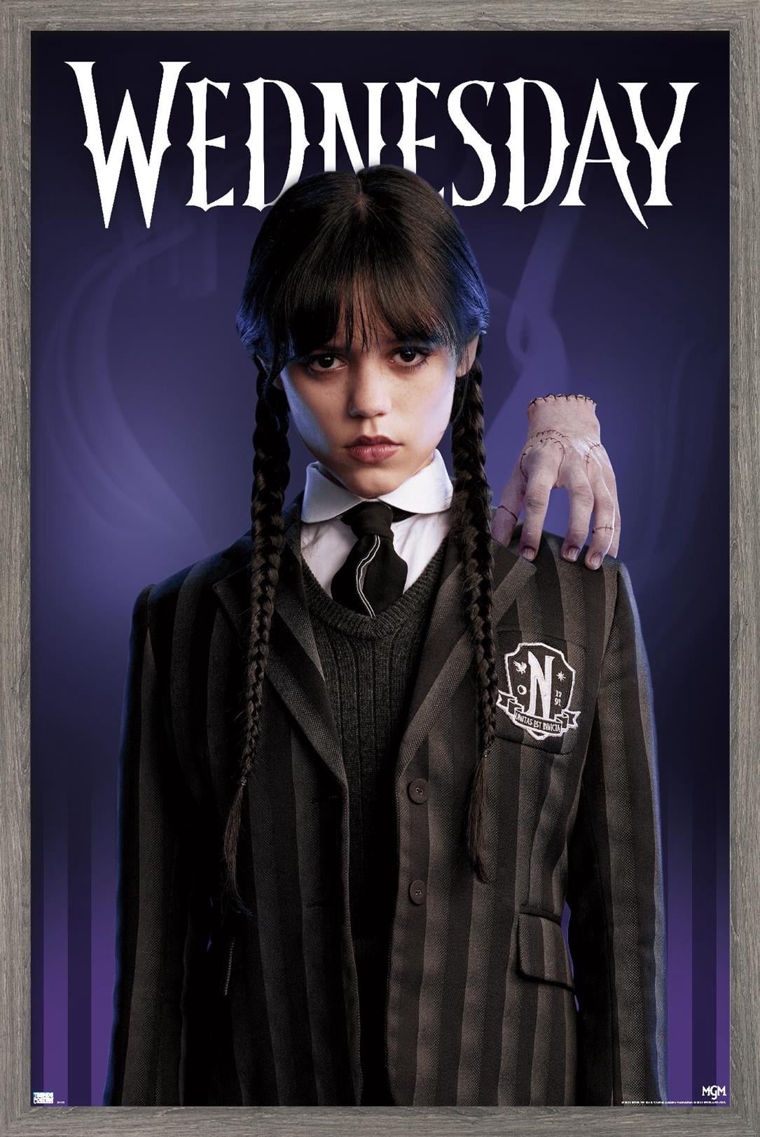 Wednesday - Wednesday and Thing Wall Poster, 22.375" x 34" Framed ...