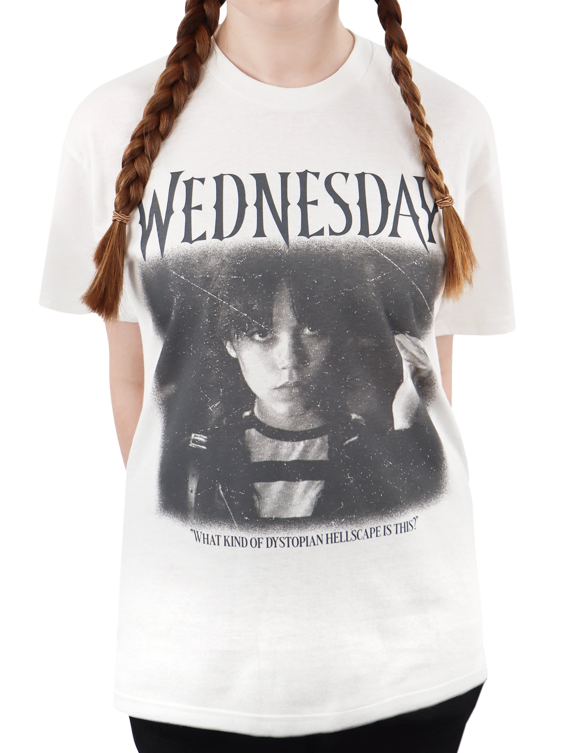 Wednesday Women's T-shirt White Sizes Small to X-Large - Walmart.com