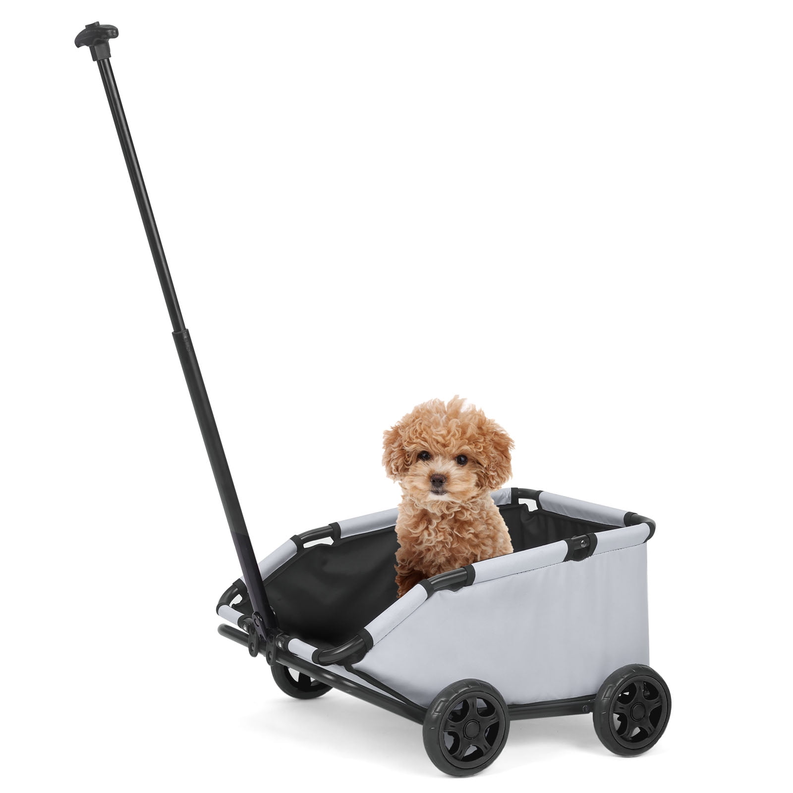 Wedyvko Dog Stroller 4 Wheels Folding Dog Cart Pet Stroller for ...